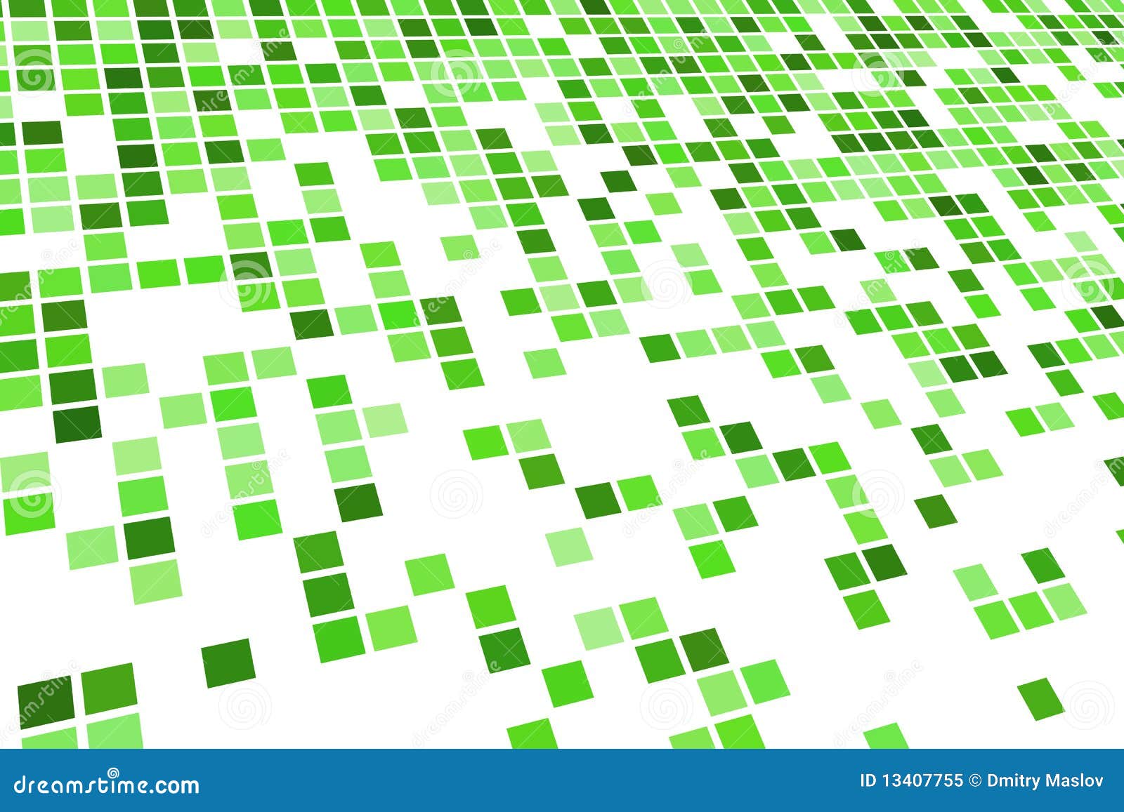 Green Tile Pattern stock vector. Illustration of cell - 13407755