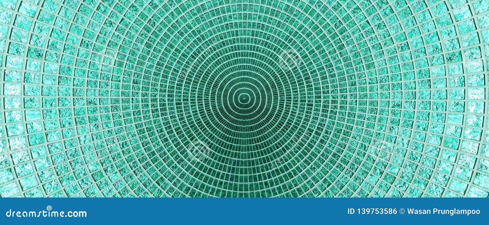 Green Tiles Round Pattern Square Texture Background Stock Photo - Image ...