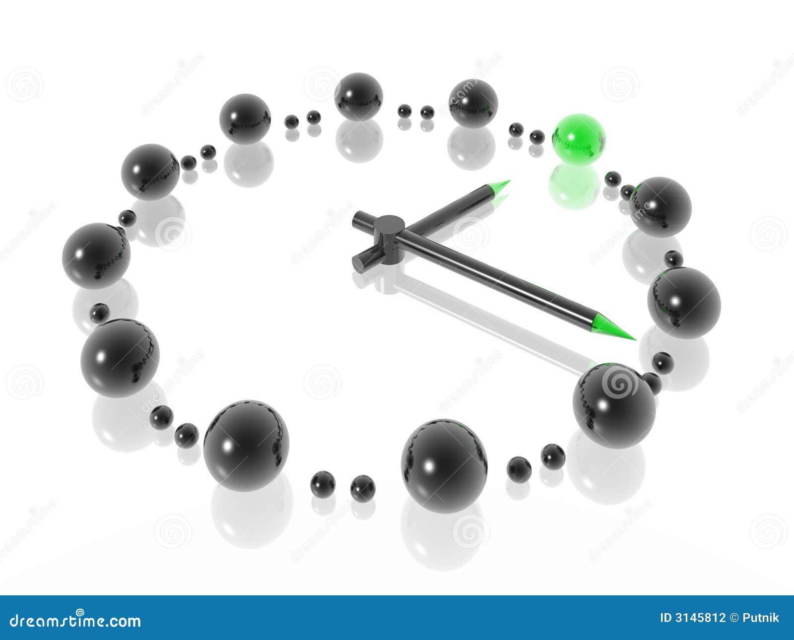 Green time stock illustration. Illustration of accuracy - 3145812