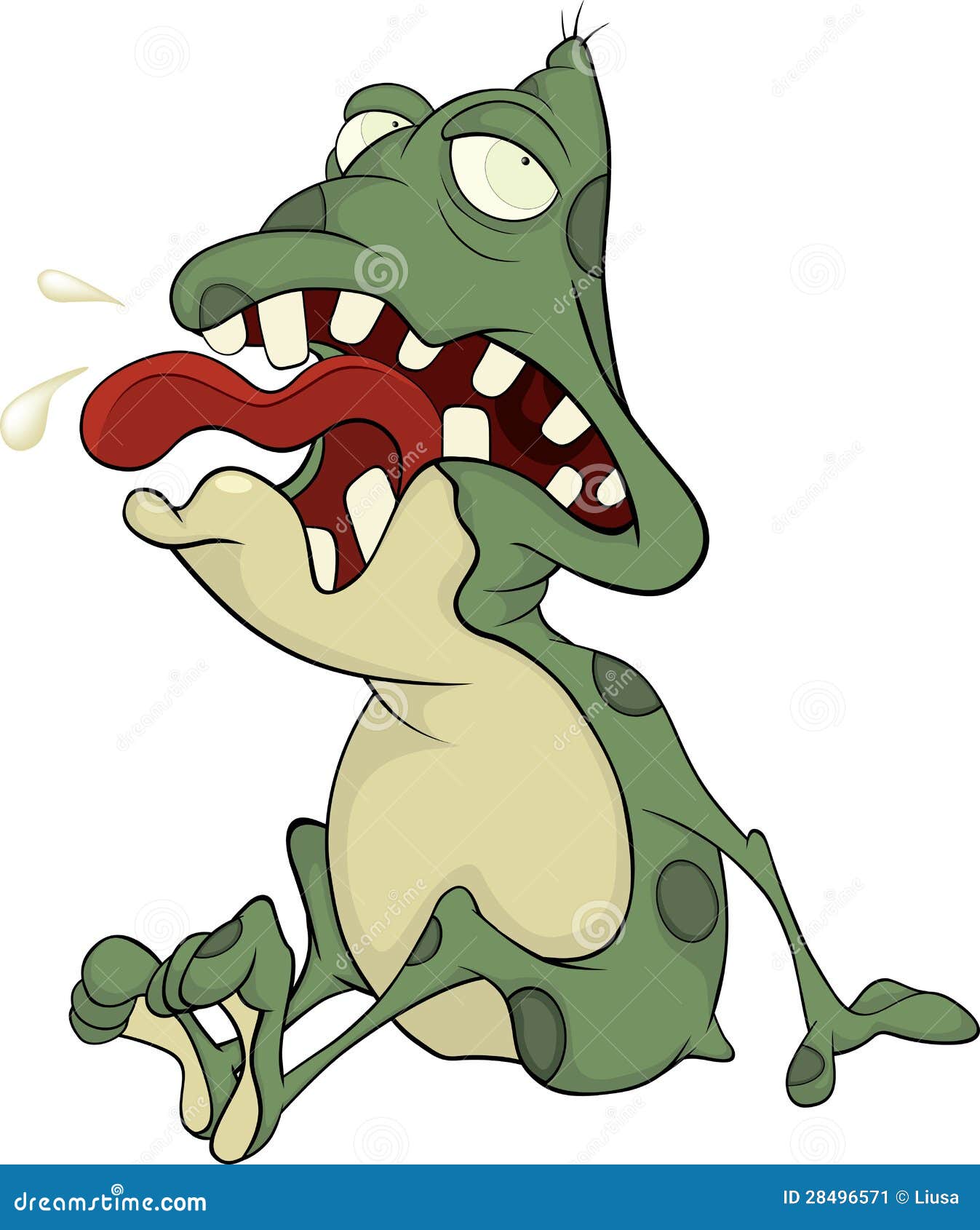 The Green Toad . Cartoon | CartoonDealer.com #28496571