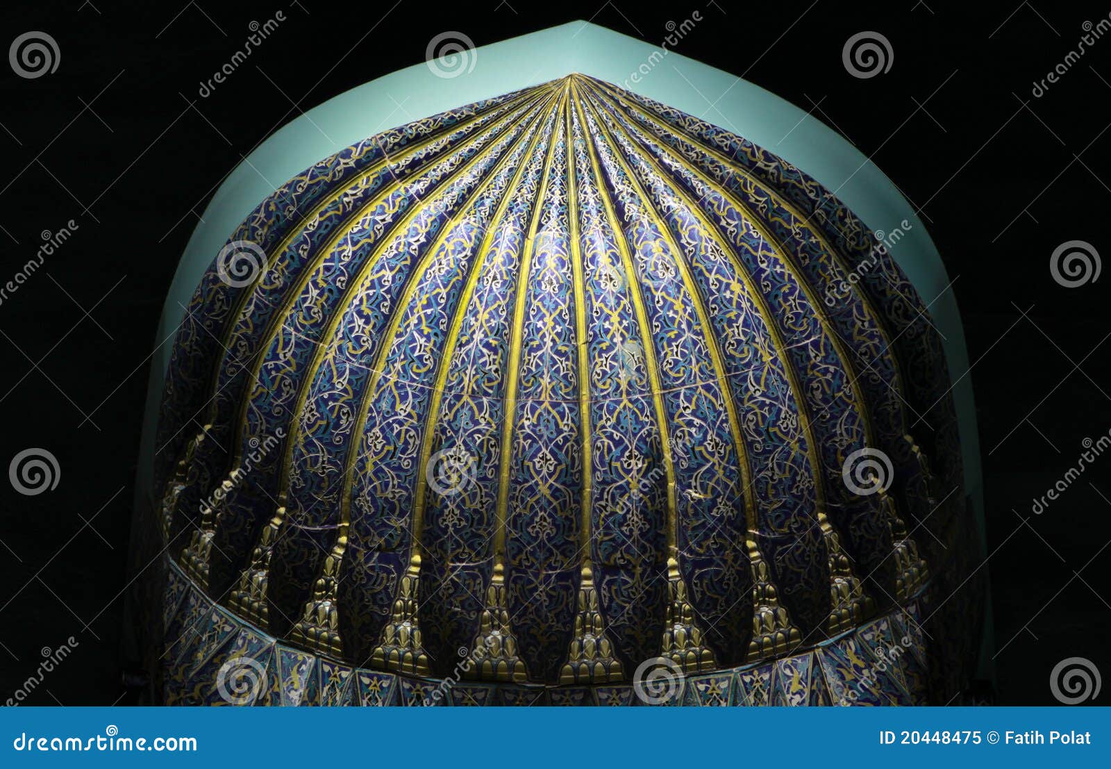 The Green Tomb, Bursa. stock image. Image of detail, mosaic - 20448475