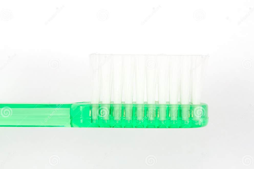 Green toothbrush stock photo. Image of morning, oral - 32662854