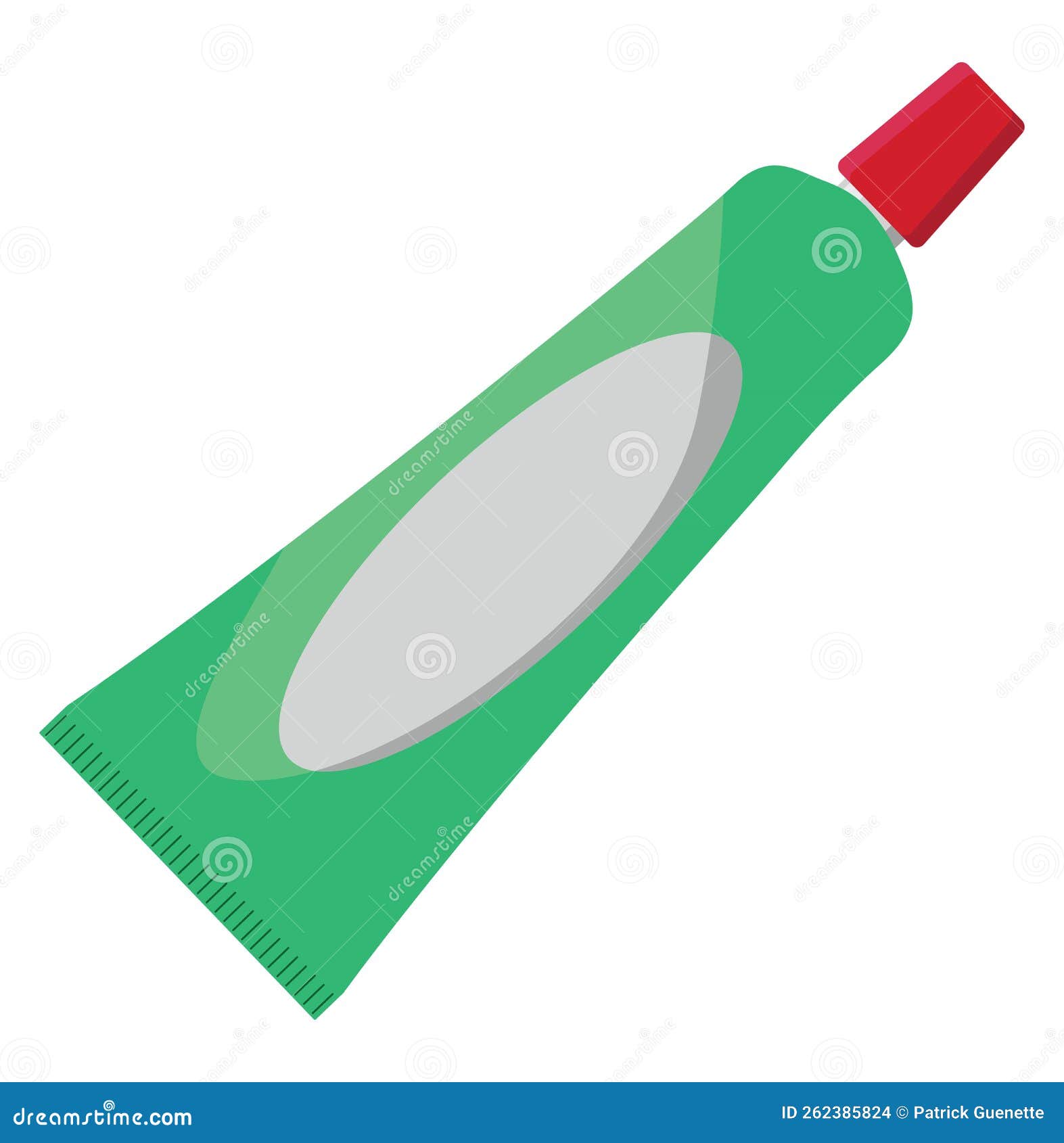 Green toothpaste, icon stock vector. Illustration of green - 262385824