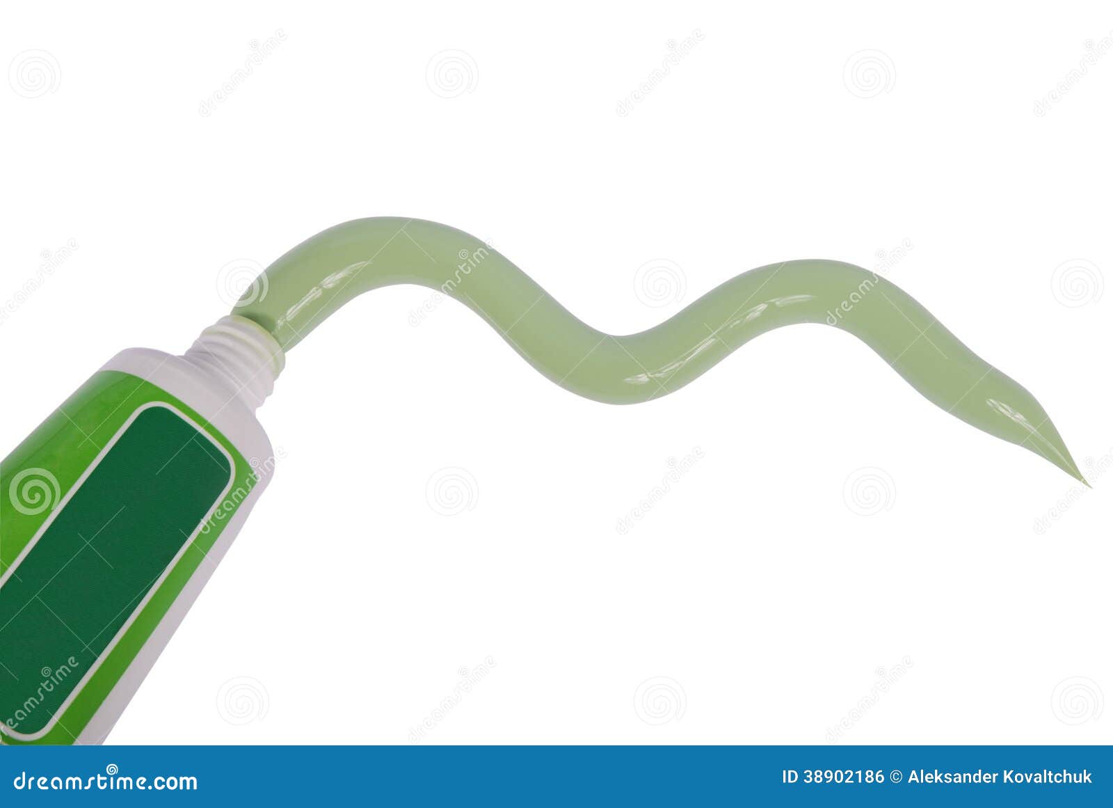 Green Toothpaste and Toothbrushes (clipping Path) Stock Photo - Image ...
