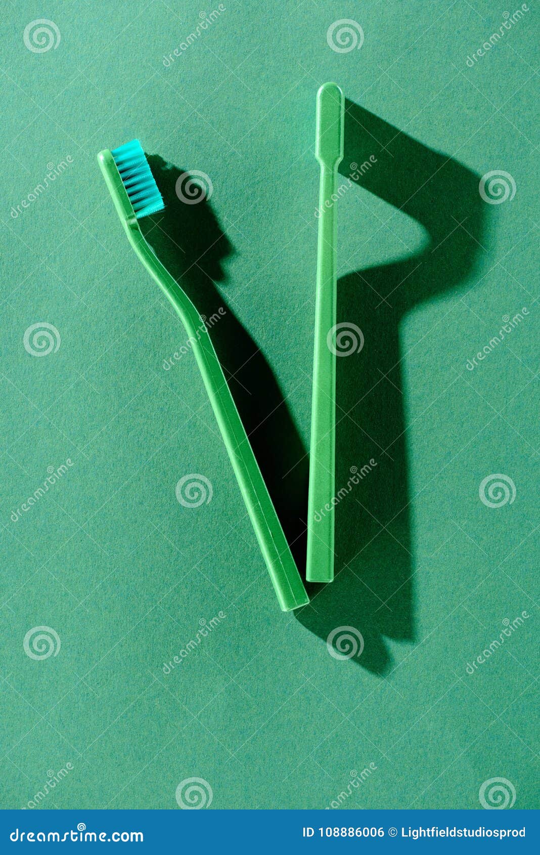 On green stock photo. Image of minimal, cleaning, routine - 108886006
