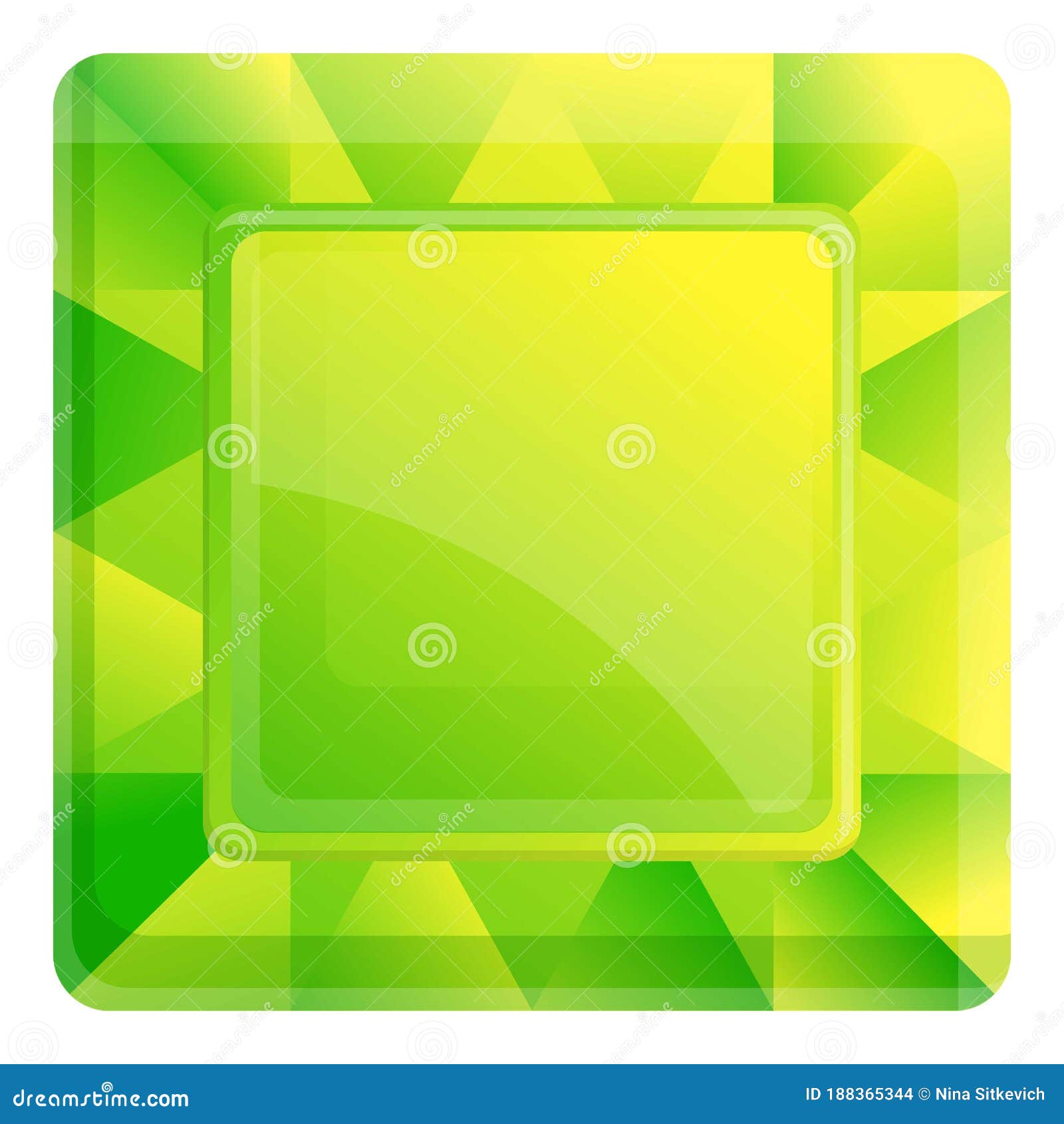 Green Topaz Icon, Cartoon Style Stock Vector - Illustration of amethyst ...