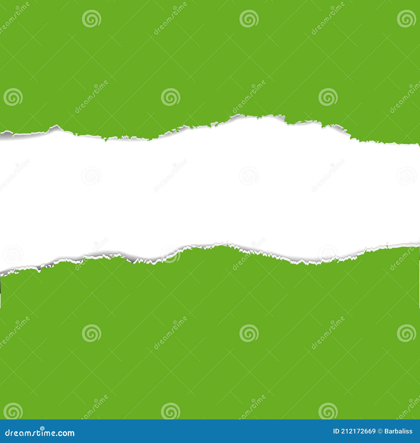 Green Torn Paper stock vector. Illustration of design - 212172669