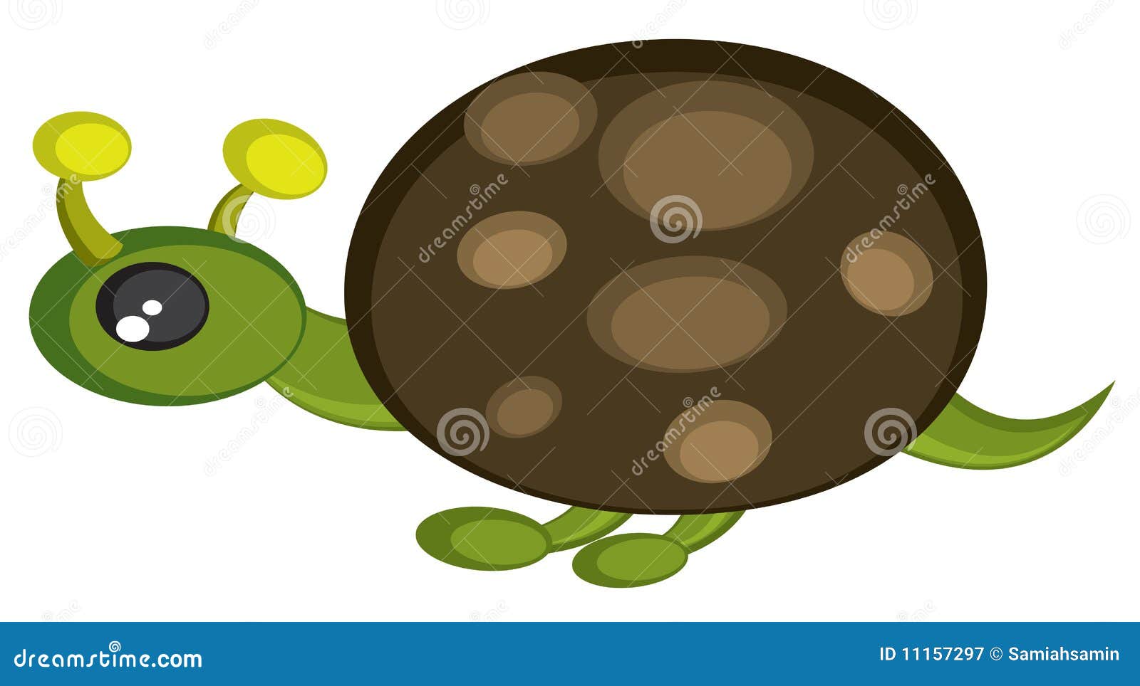 Green tortoise stock vector. Illustration of cute, colorful - 11157297