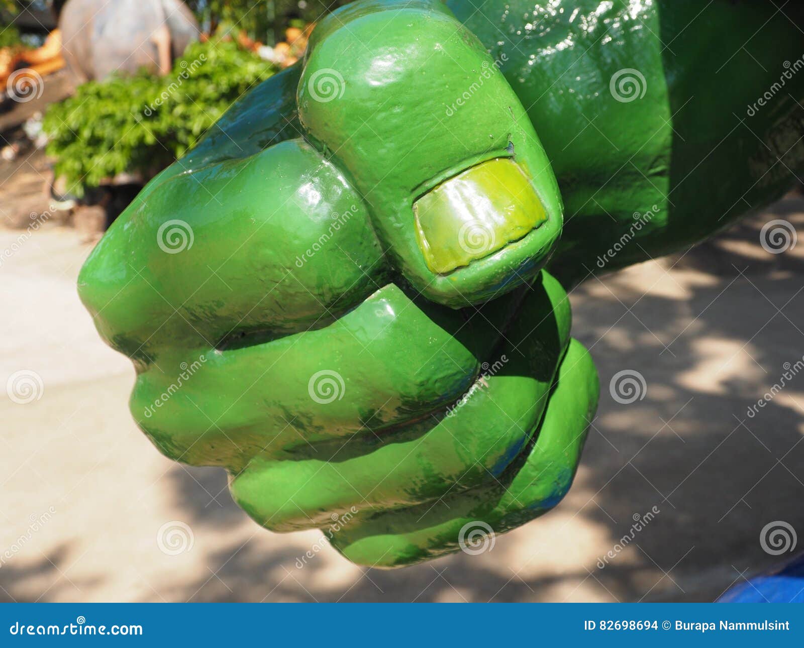 Green toy fist. stock photo. Image of history, religious - 82698694