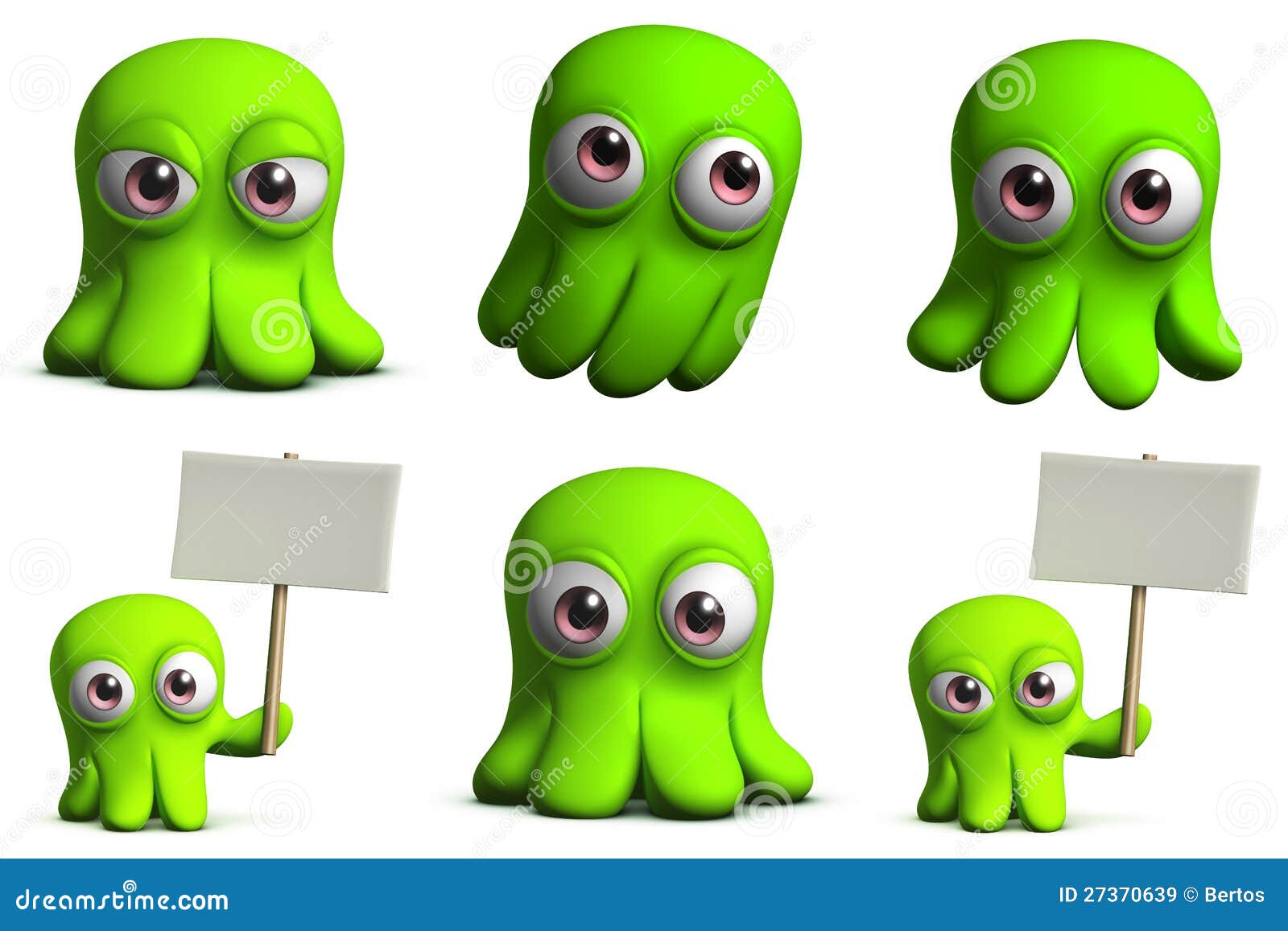Green toy octopus stock illustration. Illustration of hands - 27370639