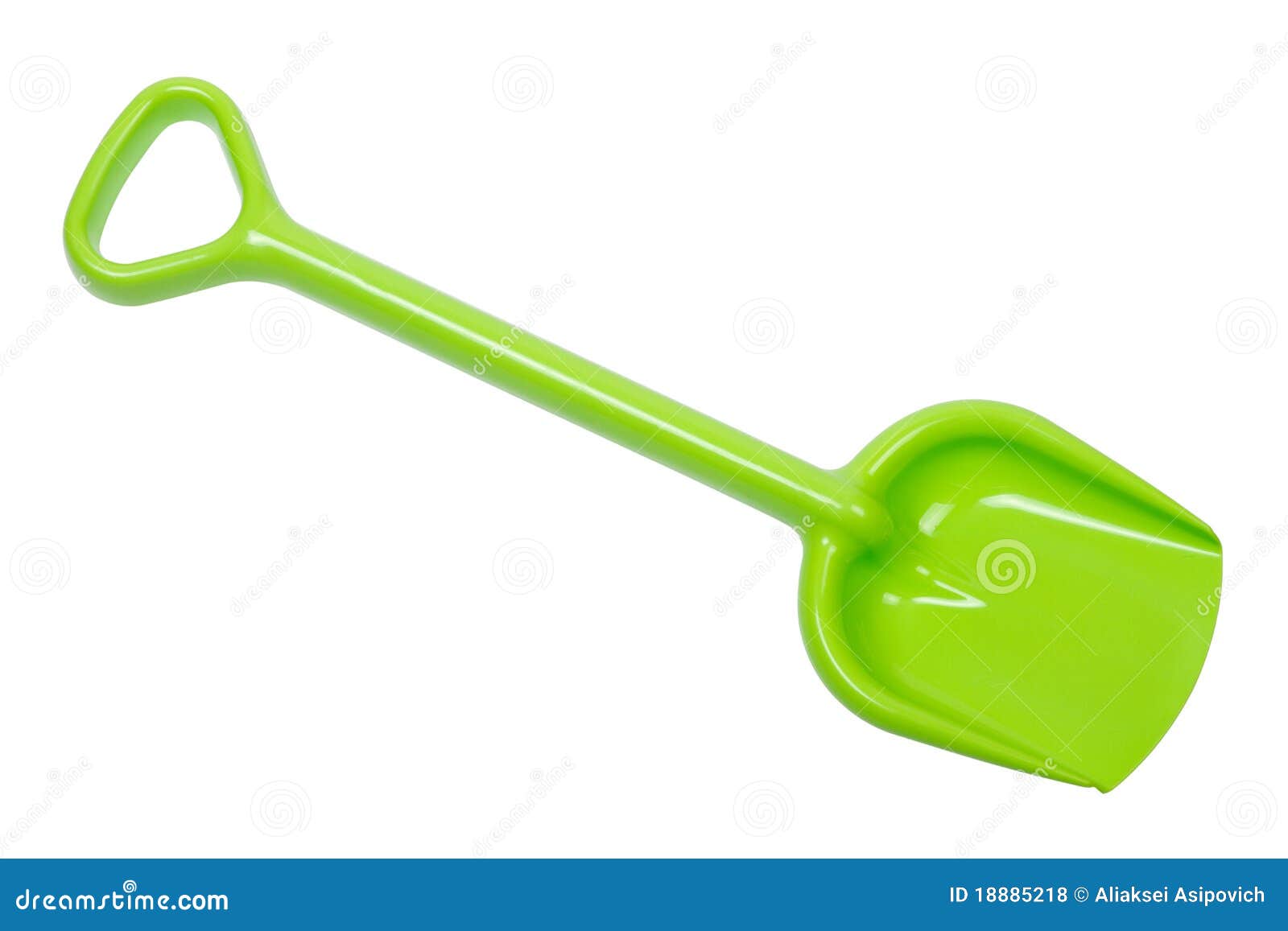 Green Toy Spade, Plastic Shovel Stock Photography | CartoonDealer.com ...