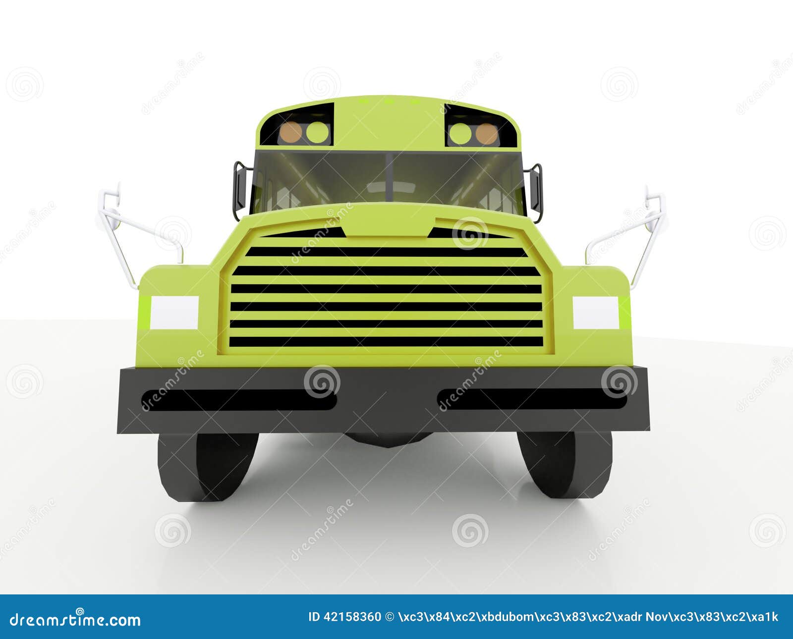 Green Track on Front Isolated Stock Illustration - Illustration of ...