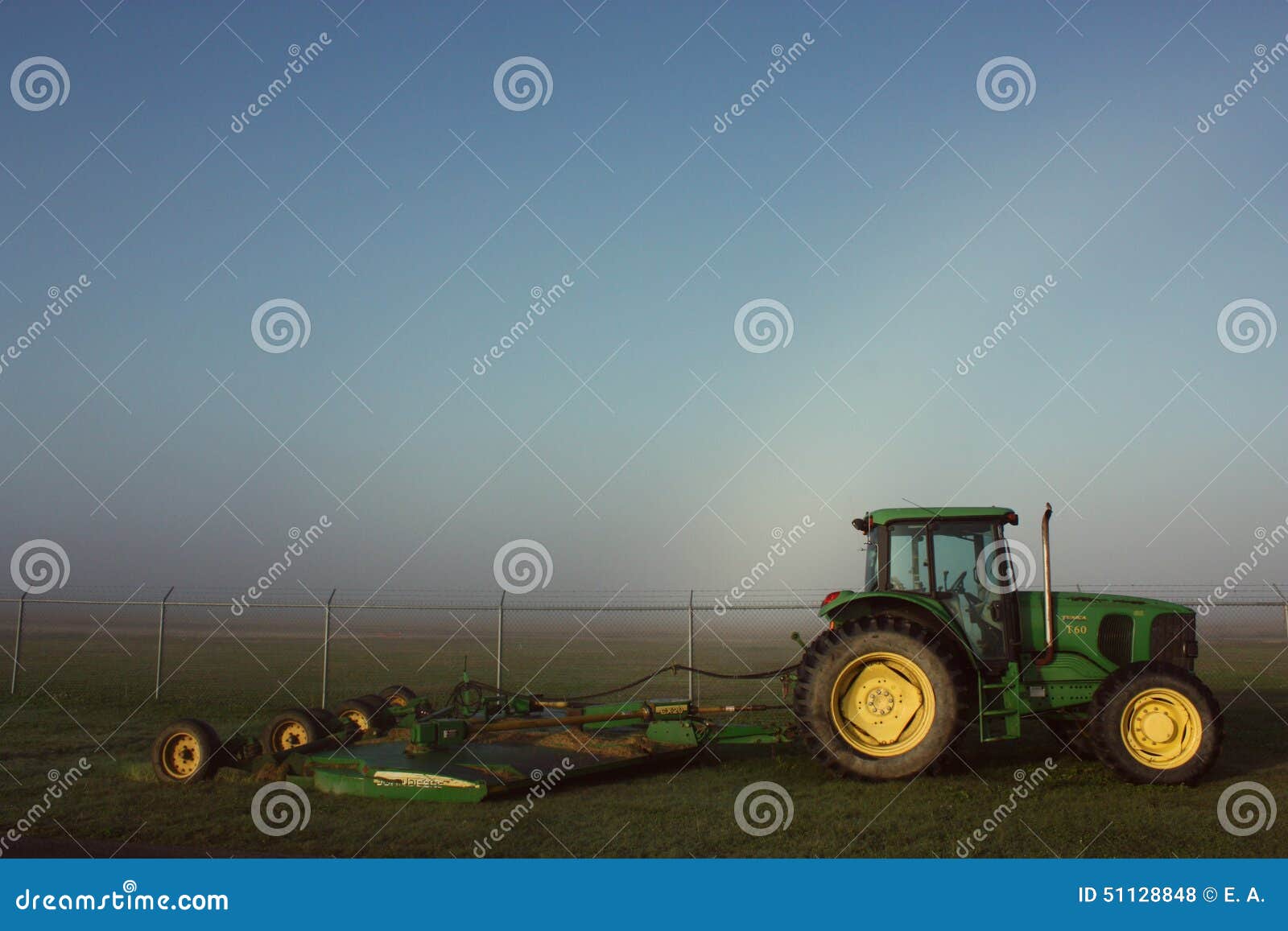 Green Tractor editorial stock photo. Image of green, bush - 51128848