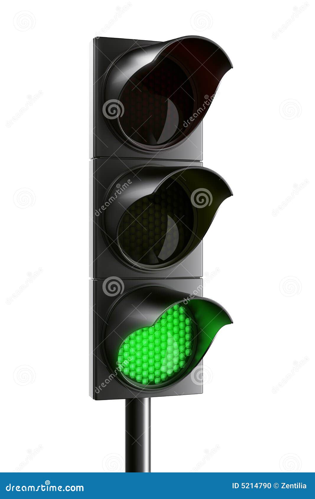 Green traffic light stock illustration. Illustration of sign - 5214790