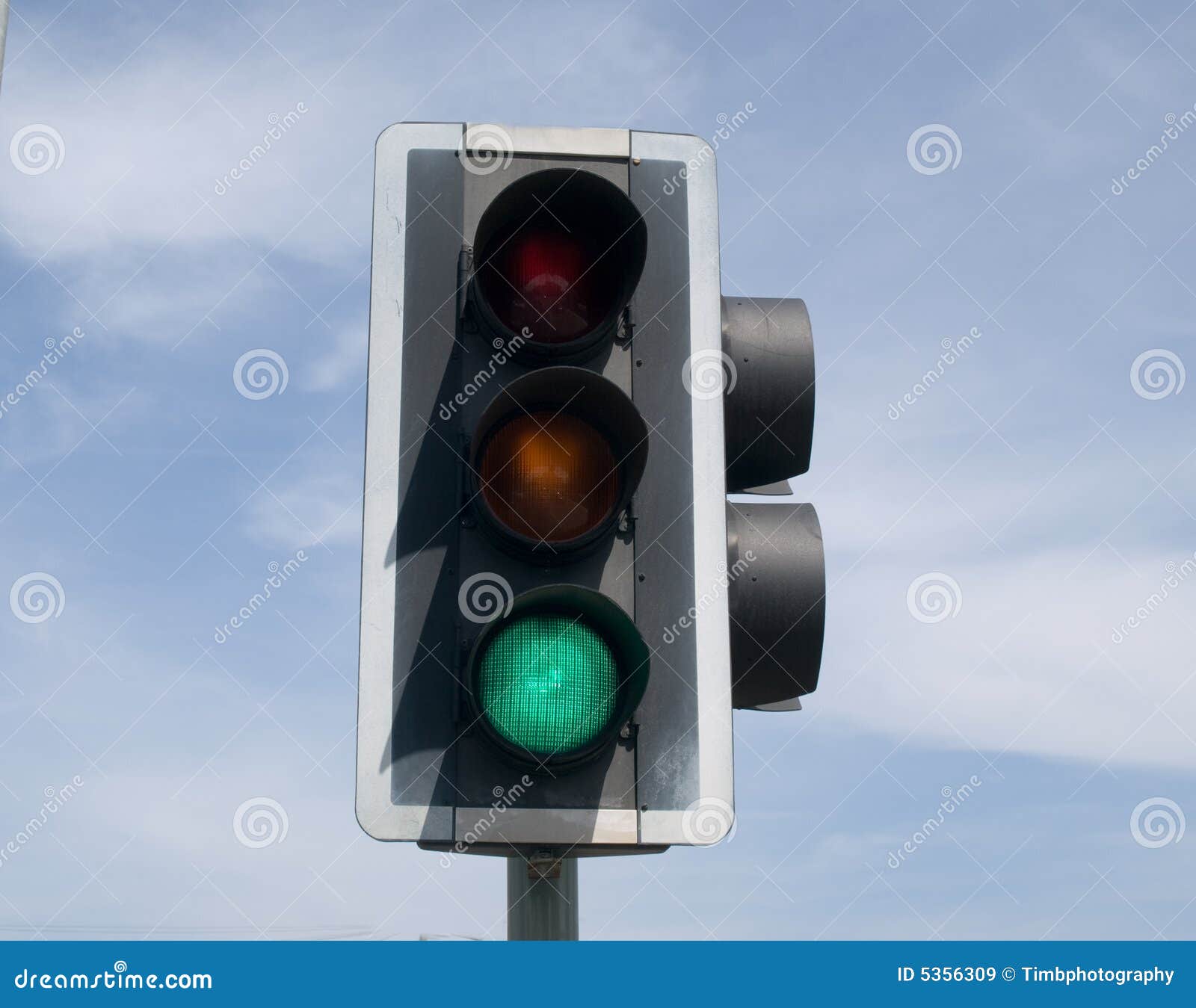 Green traffic light stock image. Image of signal, control - 5356309