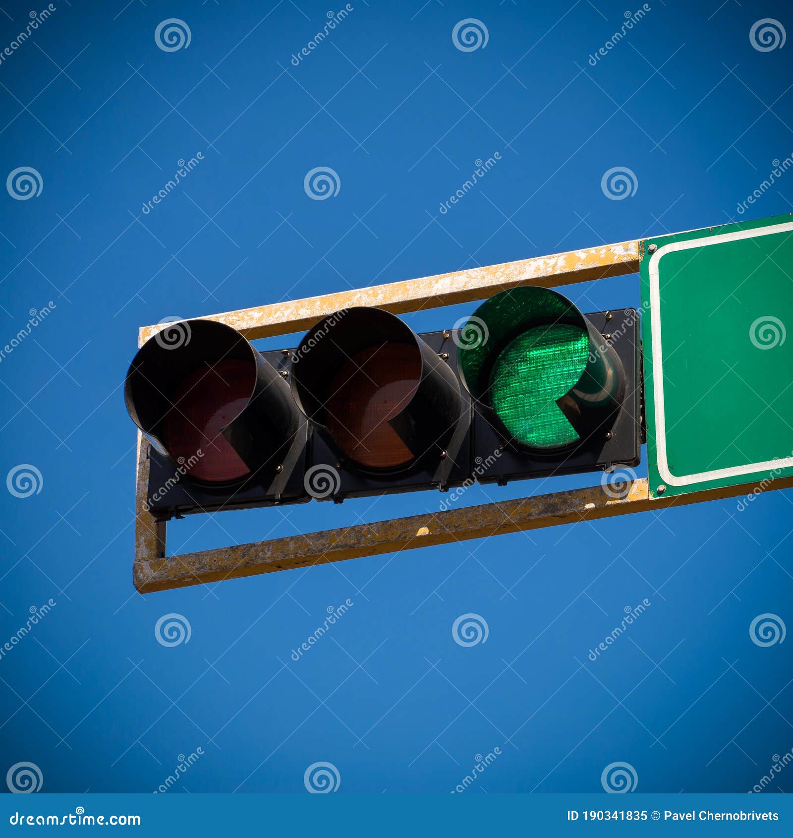 Green traffic light stock image. Image of control, travel - 190341835