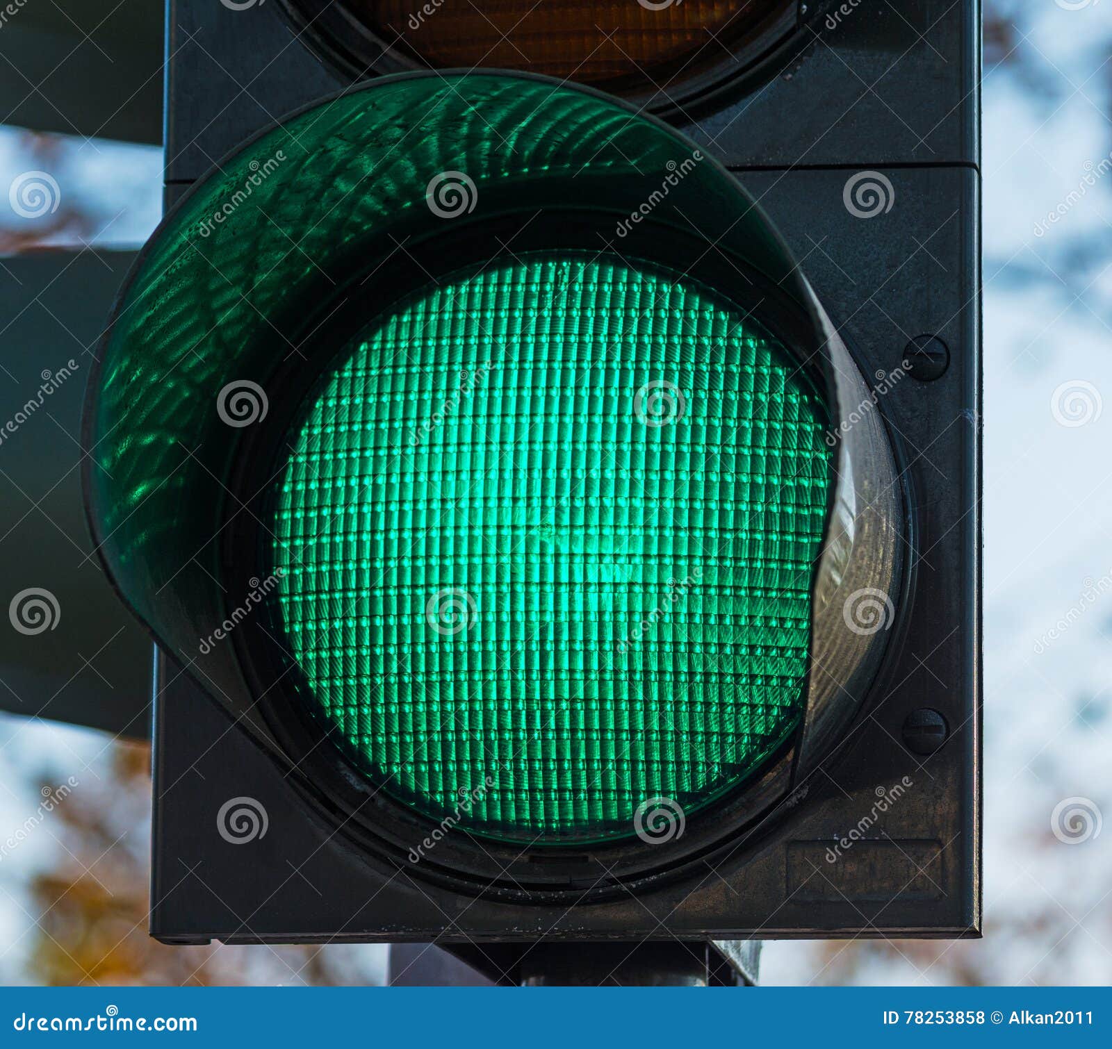 Green Traffic Light Close Up Stock Photo - Image of path, drive: 78253858