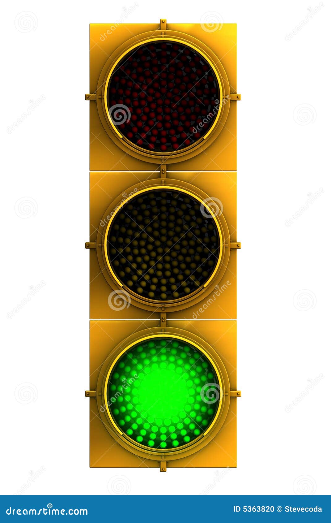 Green Traffic Light Cartoon Illustration With Traffic Sign ...