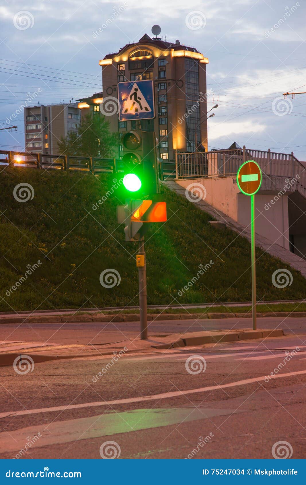 Green traffic light stock photo. Image of marking, outdoor - 75247034
