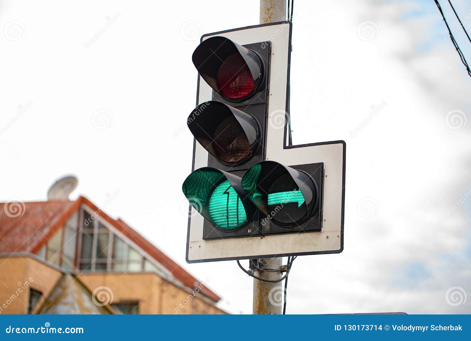 The Green Traffic Lights with Right Arrow Stock Photo - Image of ... The Green Traffic Lights with Right Arrow Stock Photo - Image of ...