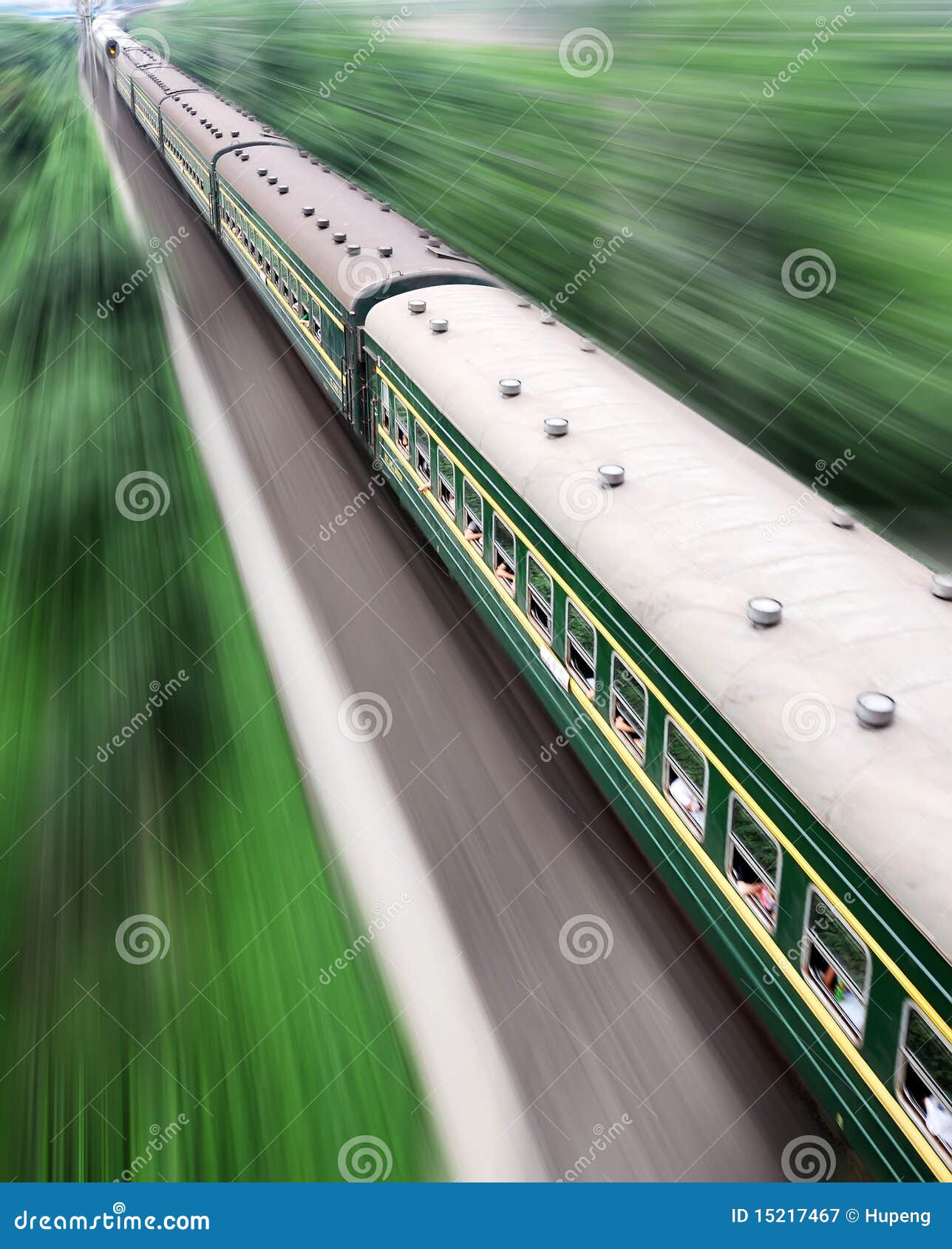 Green train stock image. Image of fast, building, city - 15217467