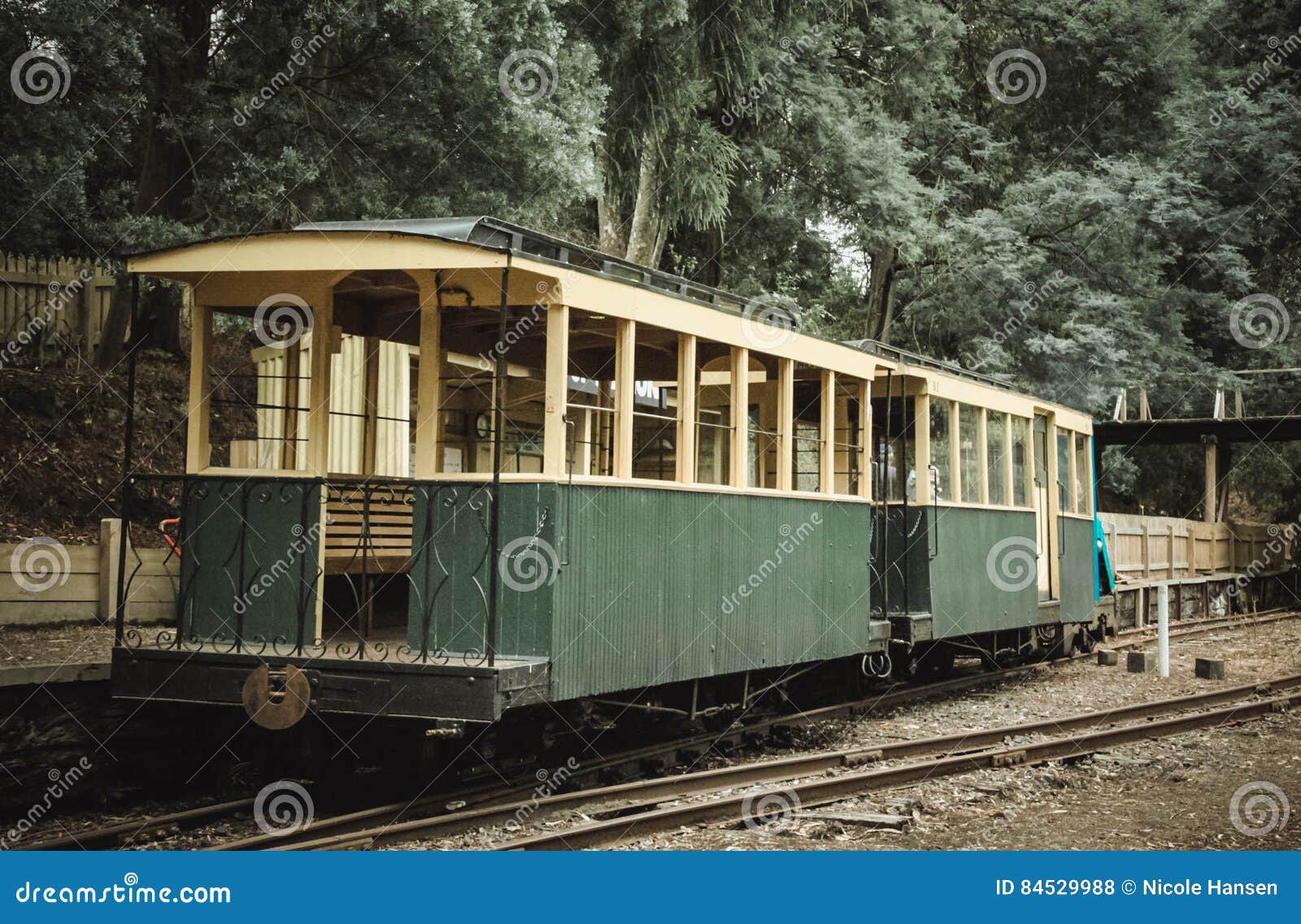 Green Train Carriage stock photo. Image of train, historical - 84529988