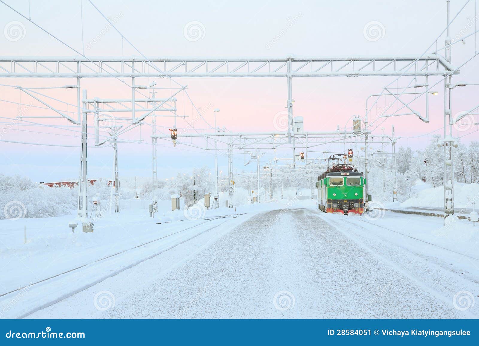Green Train Locomotive stock image. Image of bridge, electric - 28584051