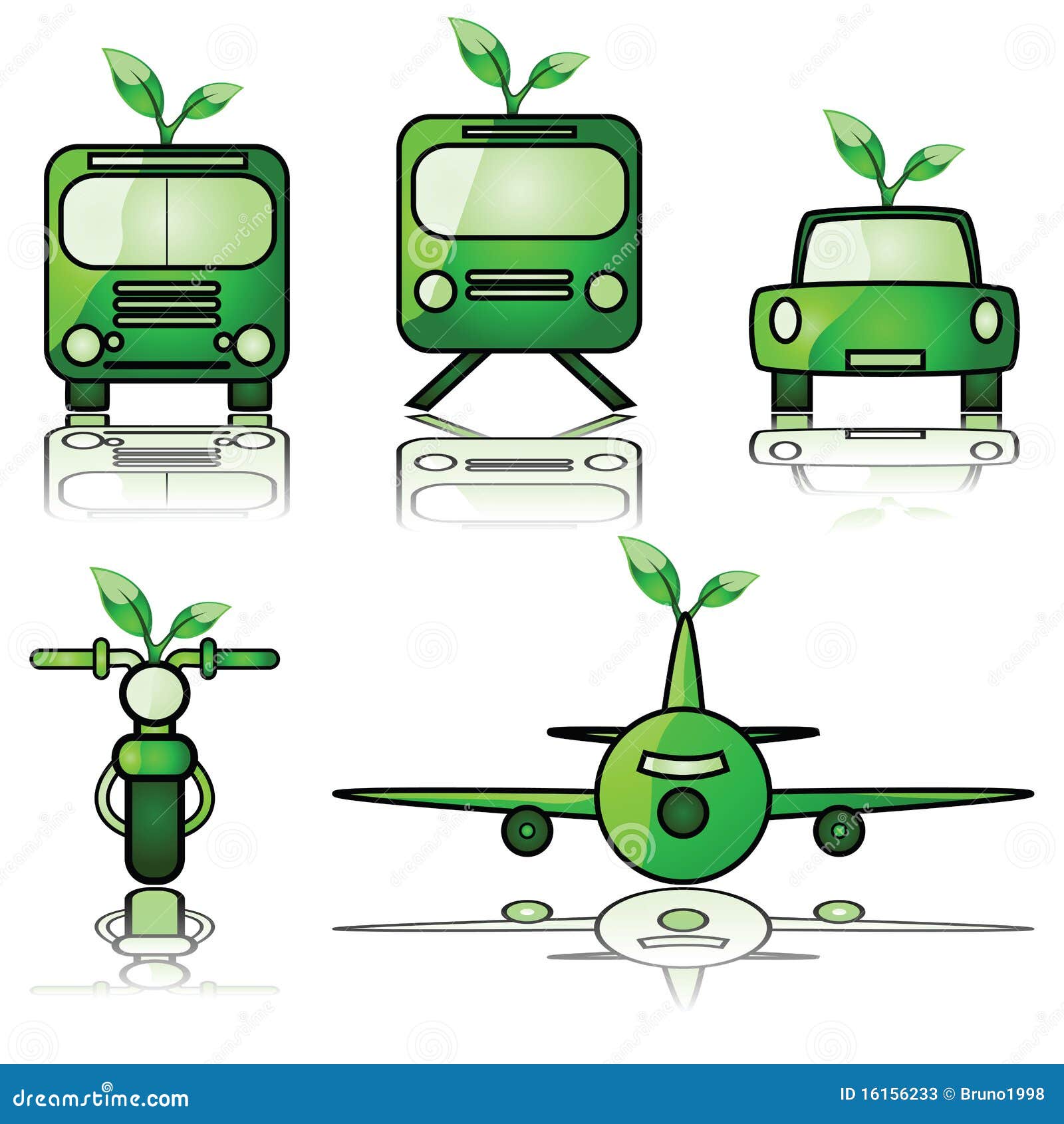 Green transportation stock vector. Illustration of conservation - 16156233
