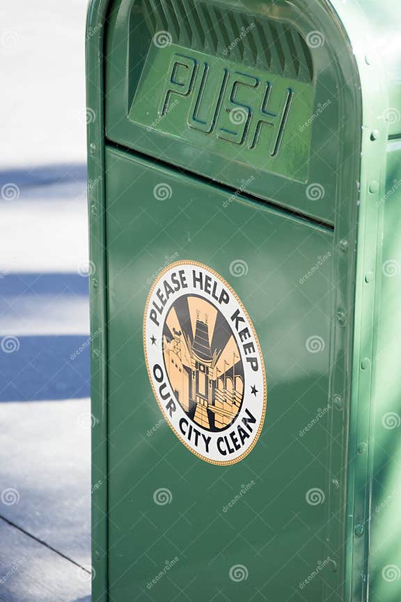 Green Trash stock photo. Image of trashcan, rubbish, recycle - 39475644