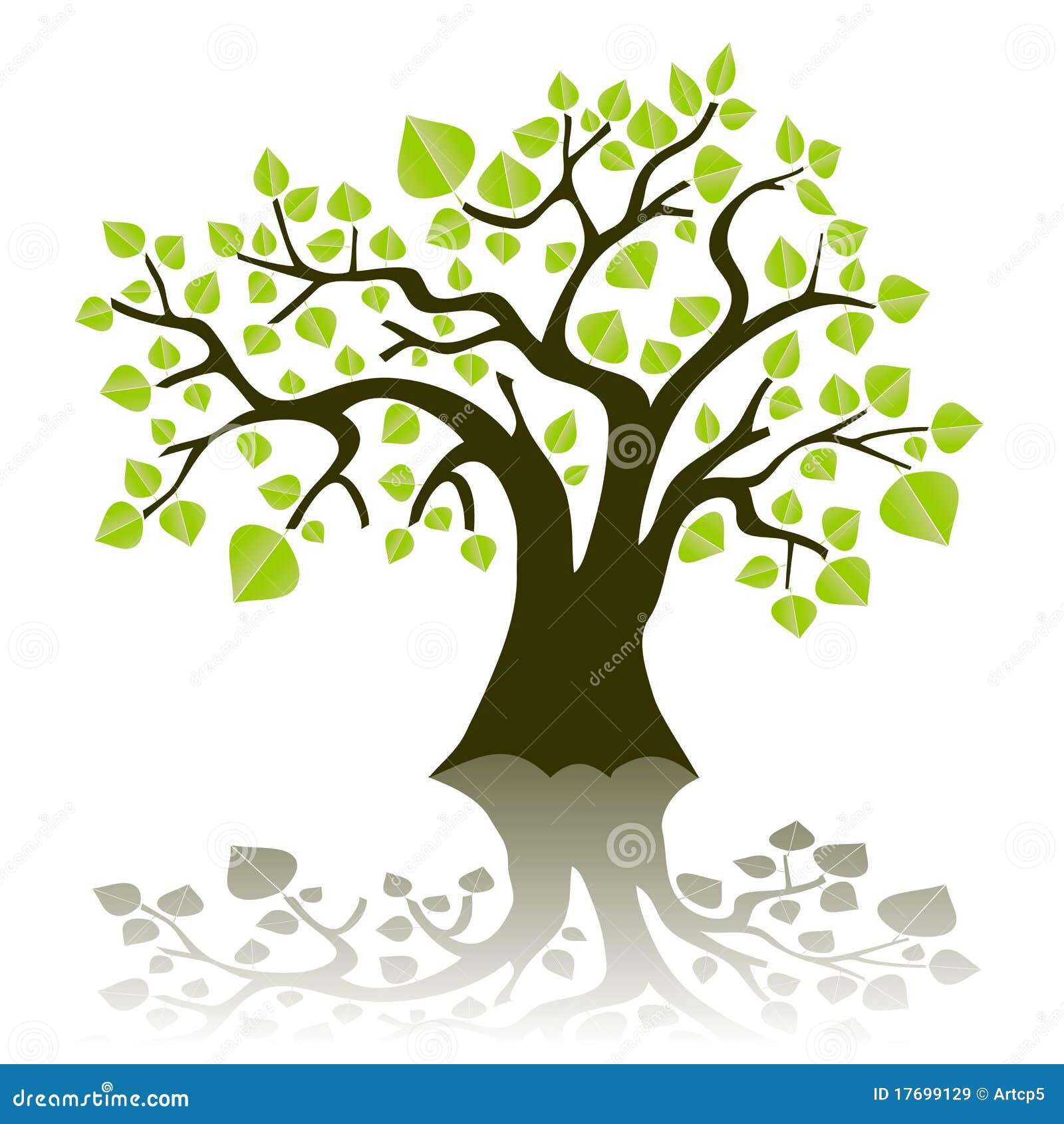Green tree stock vector. Illustration of spring, tree - 17699129