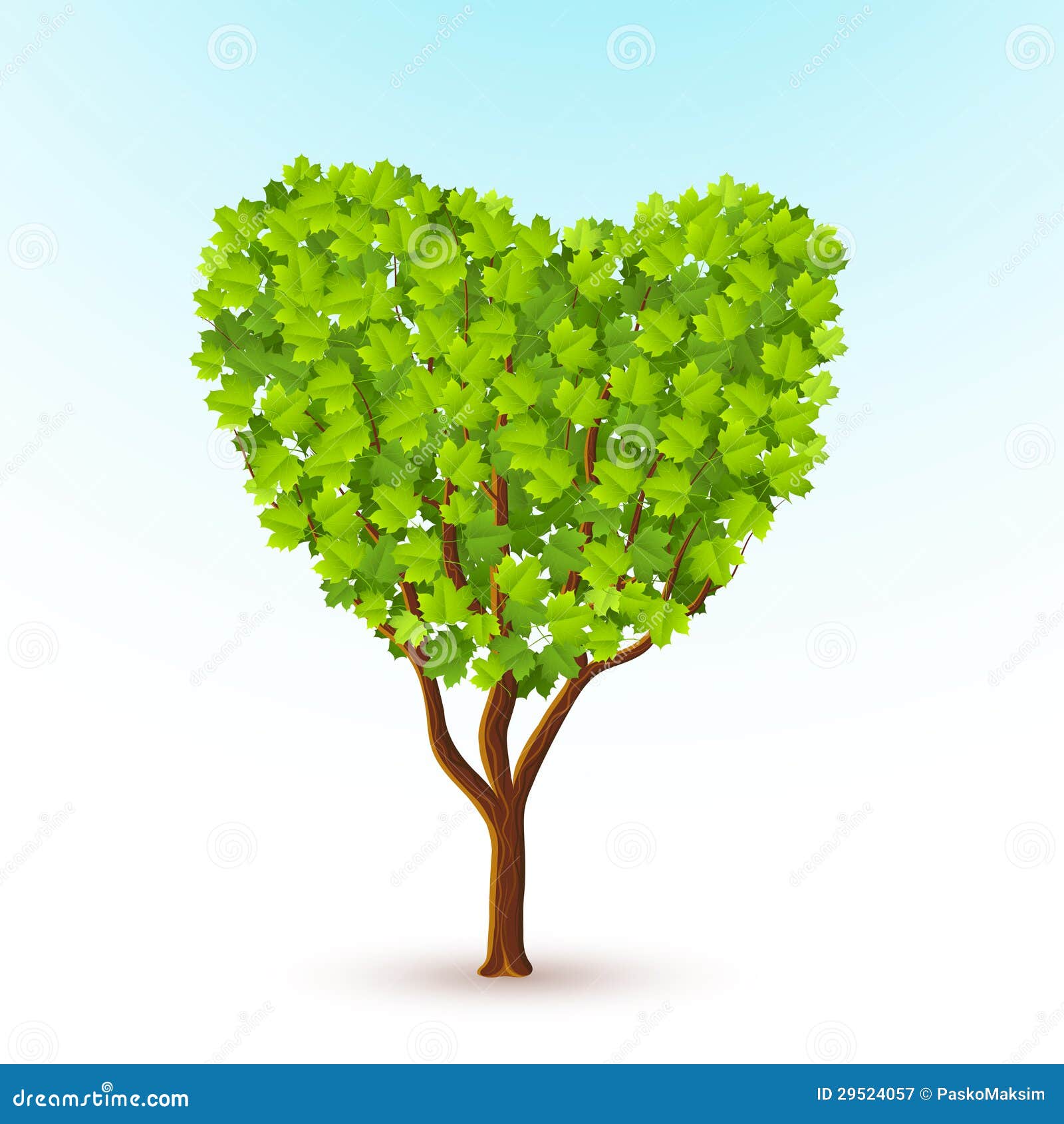 Green Tree stock illustration. Illustration of drawing - 29524057