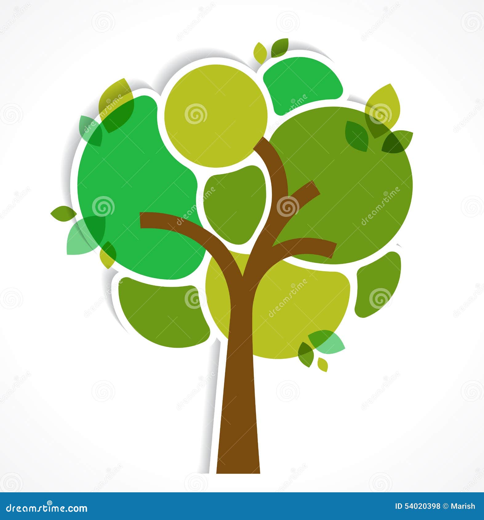 Green Tree - Background and Infographics Stock Vector - Illustration of ...
