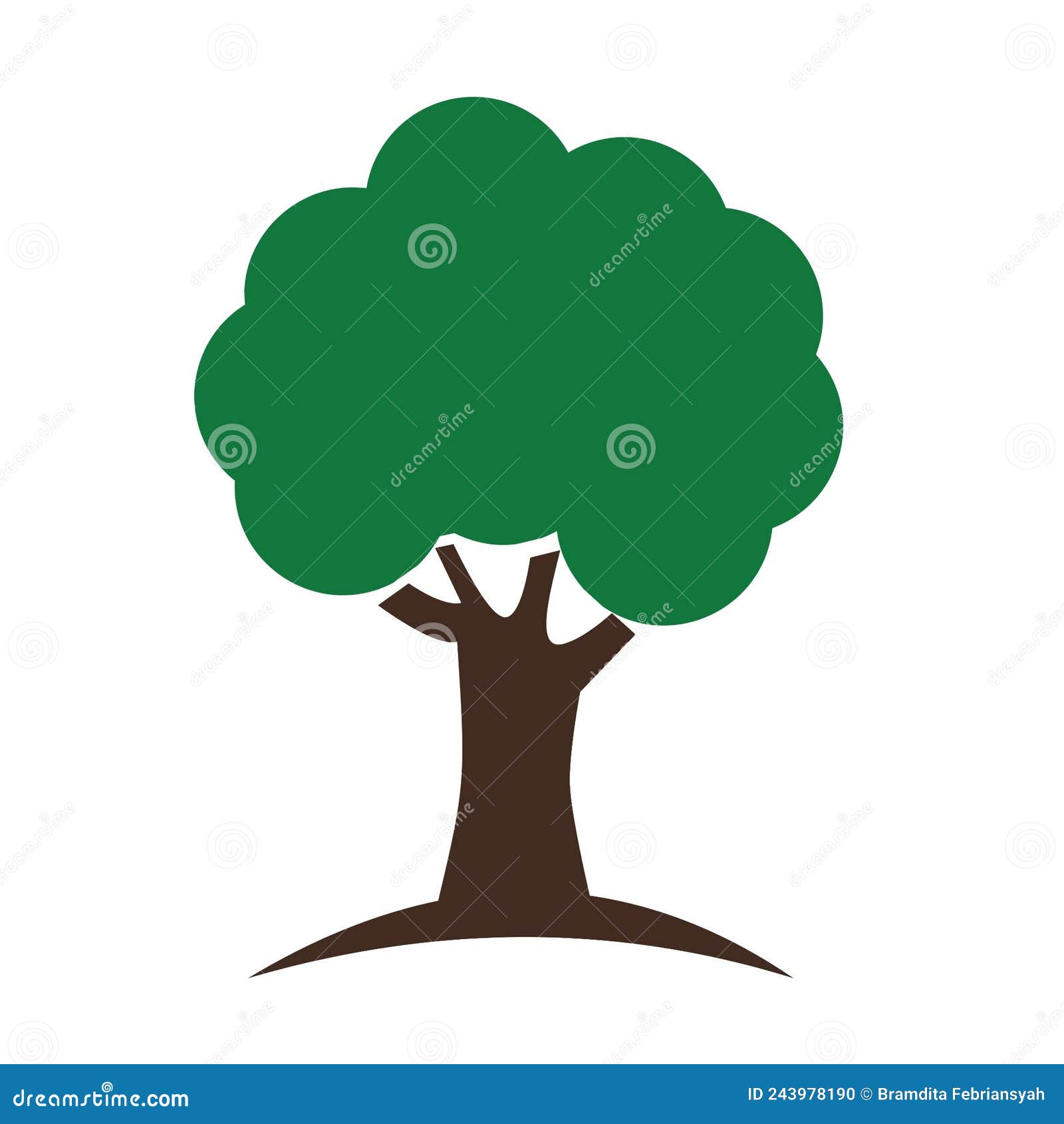 Green Tree Branch Logo Icon Stock Illustration - Illustration of tree ...