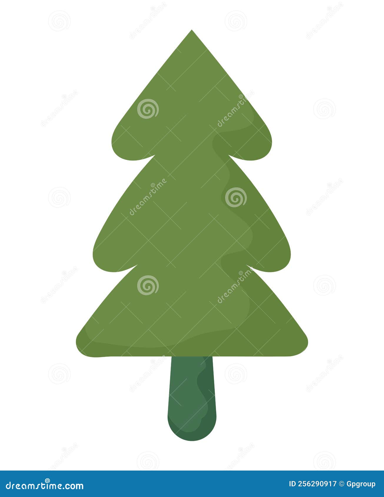 Green tree design stock vector. Illustration of natural - 256290917