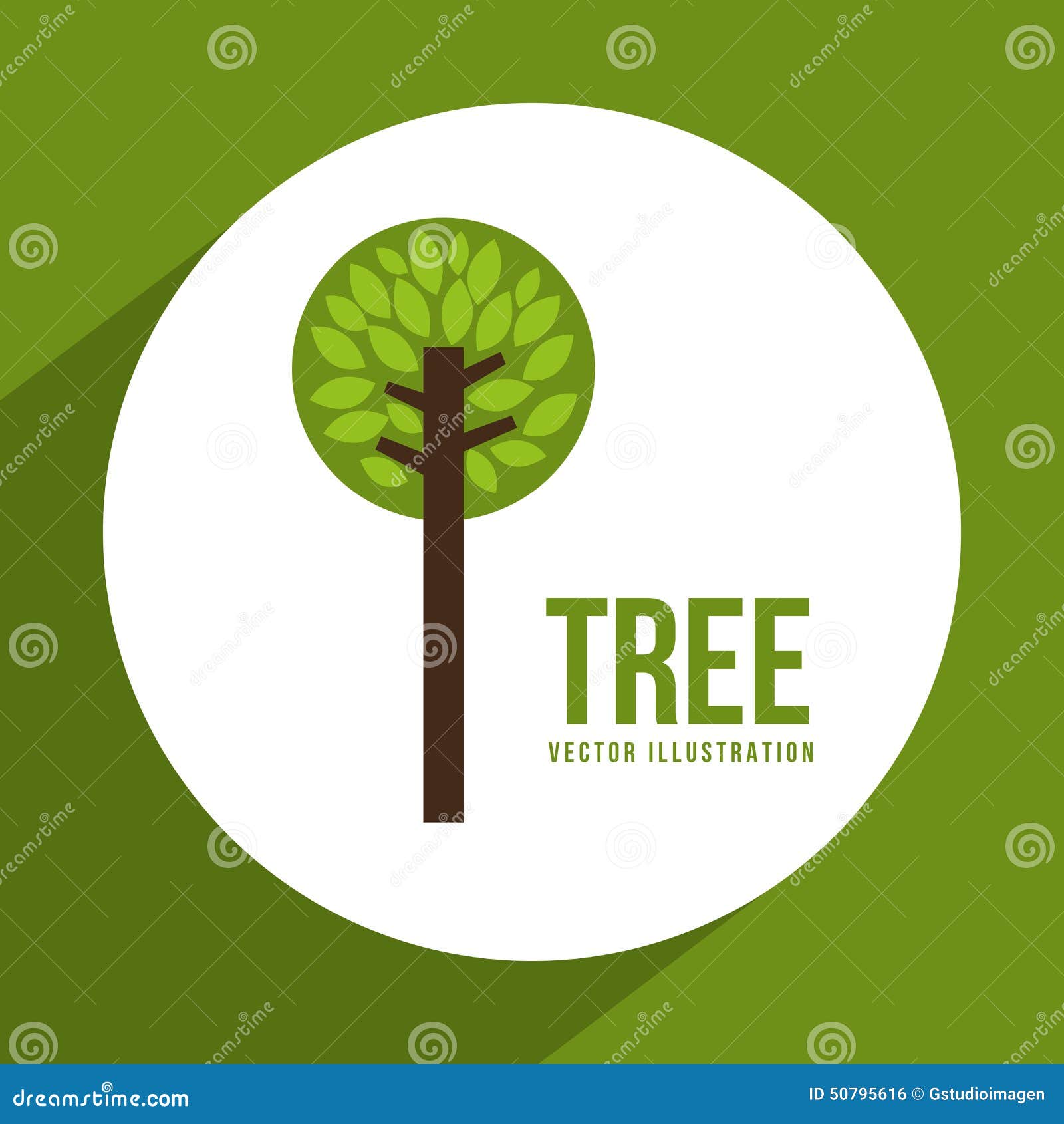 Green tree stock vector. Illustration of ecology, banner - 50795616