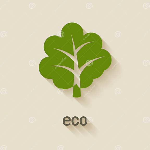 Green tree eco symbol stock vector. Illustration of growth - 43474508