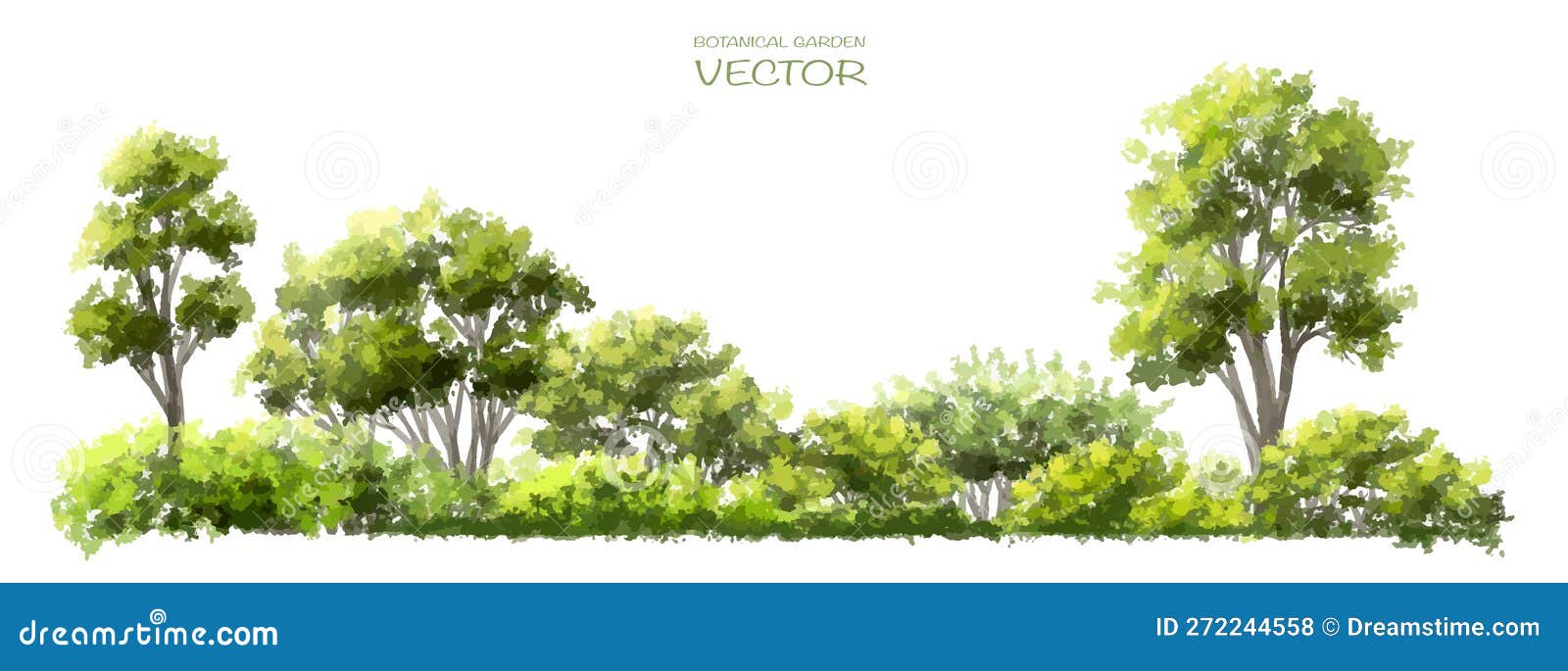 Green Tree ,forest with Grass Elevation for Landscape Scene Stock ...