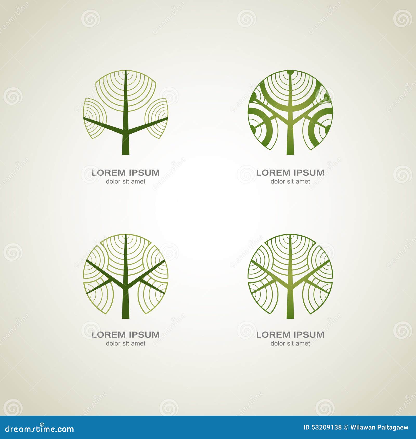 Green Tree logo stock vector. Illustration of shape, company - 53209138