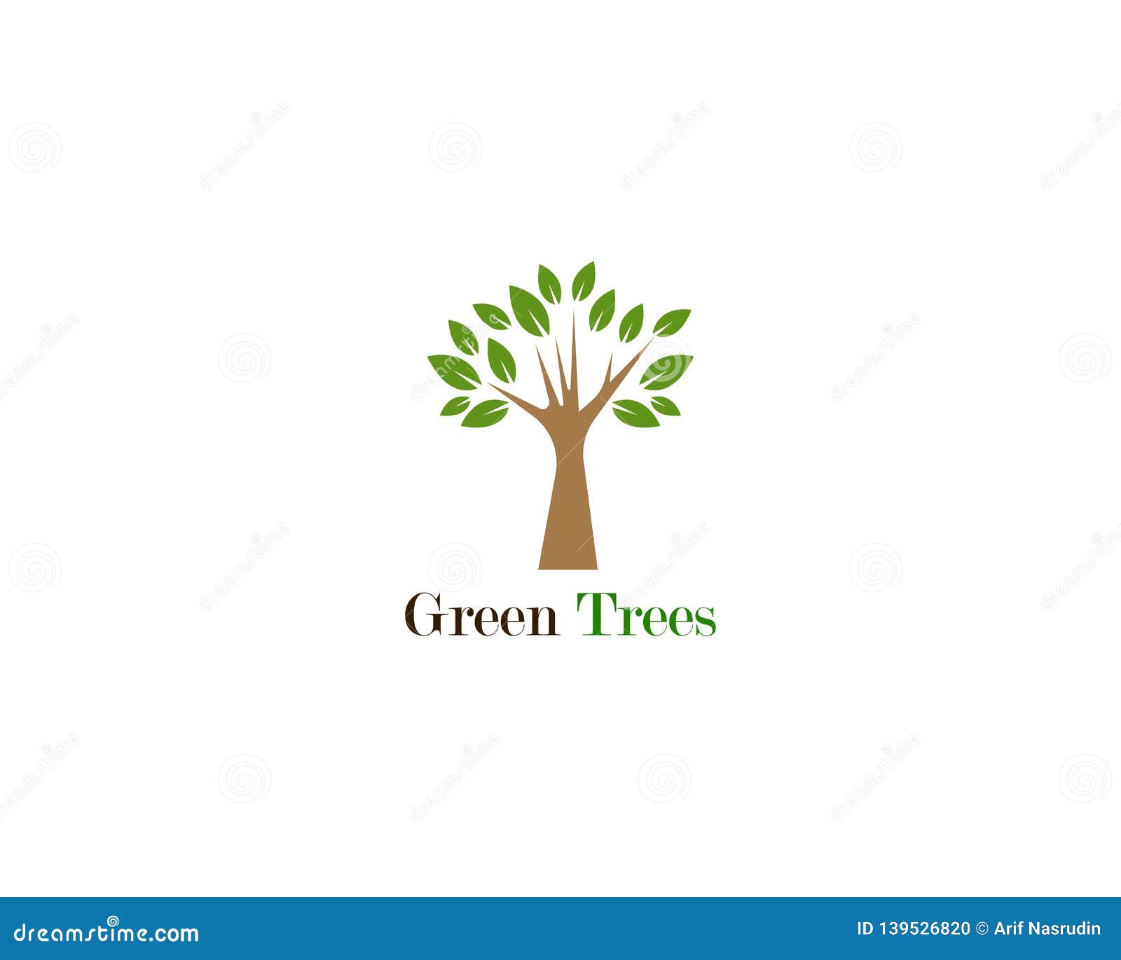 Green Tree Logo Ecology Nature Vector Stock Illustration - Illustration ...