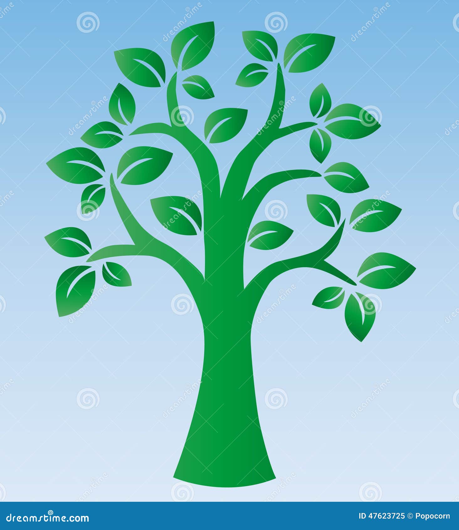 Green Tree Logotype Environ Stock Illustration - Illustration of ...