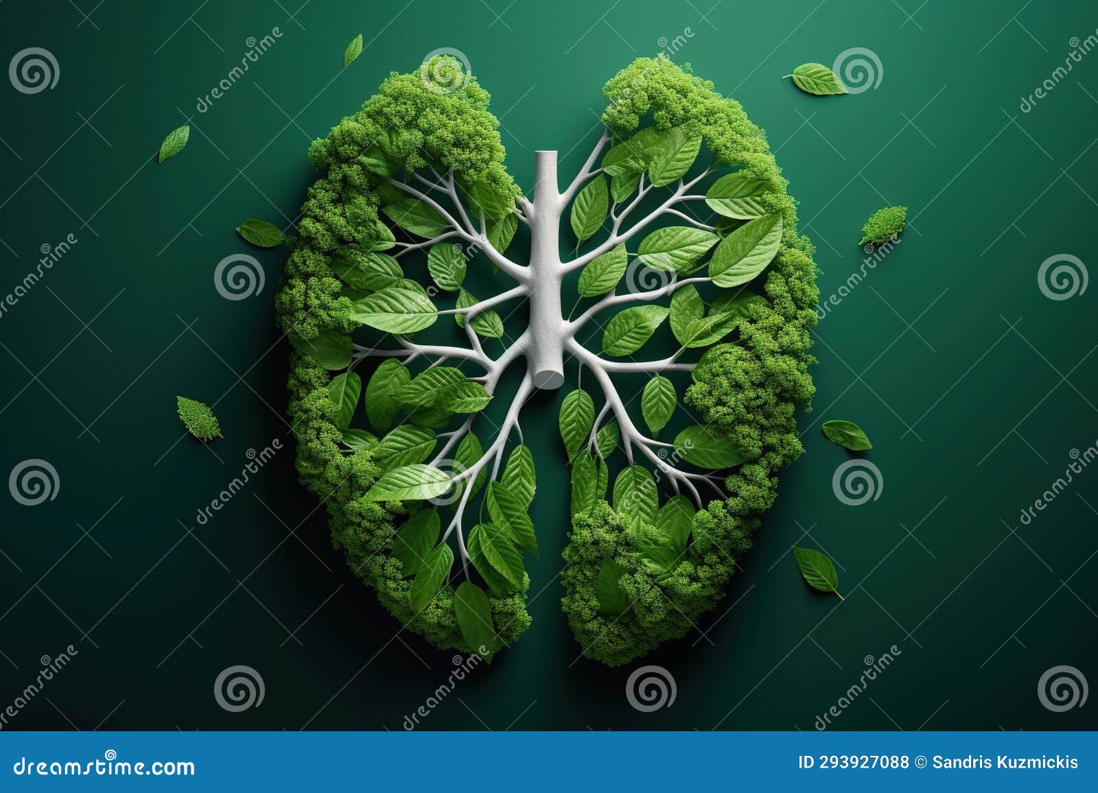 Tree Lungs Cartoon, Vector Illustration | CartoonDealer.com #81526718