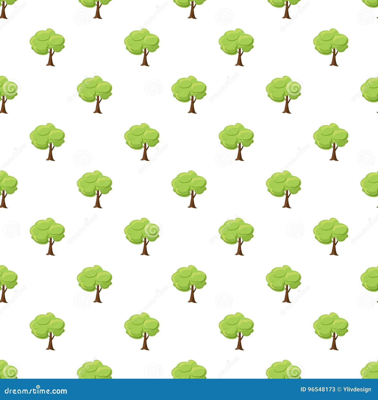 Green tree pattern stock vector. Illustration of park - 96548173