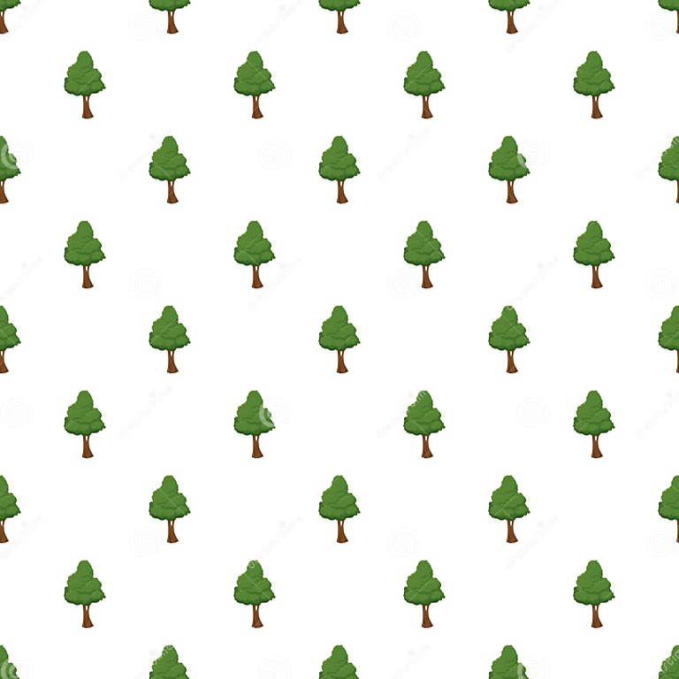 Green tree pattern stock vector. Illustration of repeat - 98320459