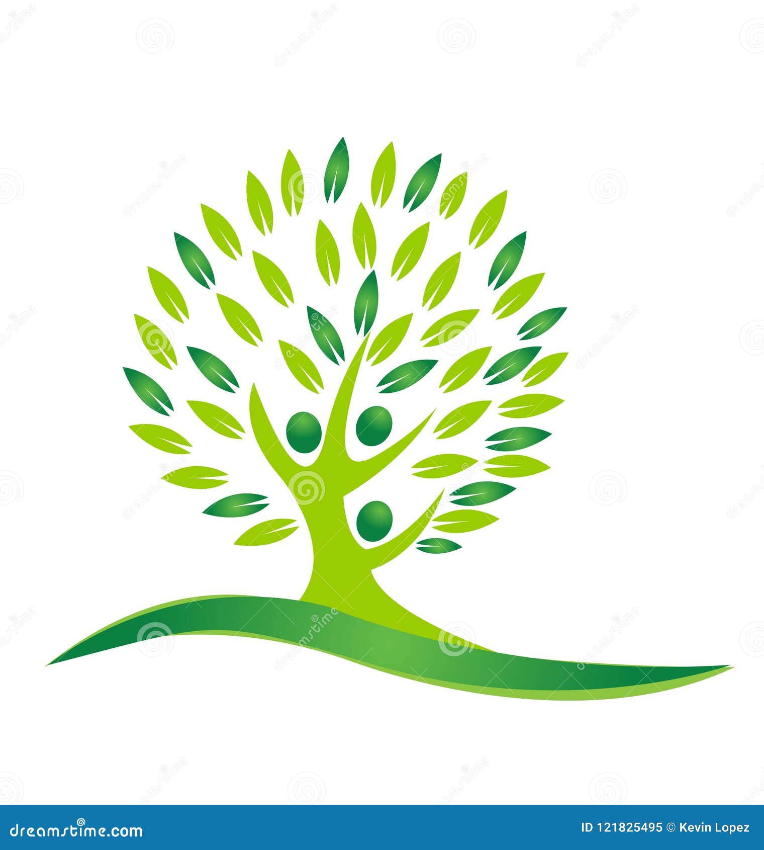 Green Tree, Peace and Unity Logo Vector Stock Vector - Illustration of ...