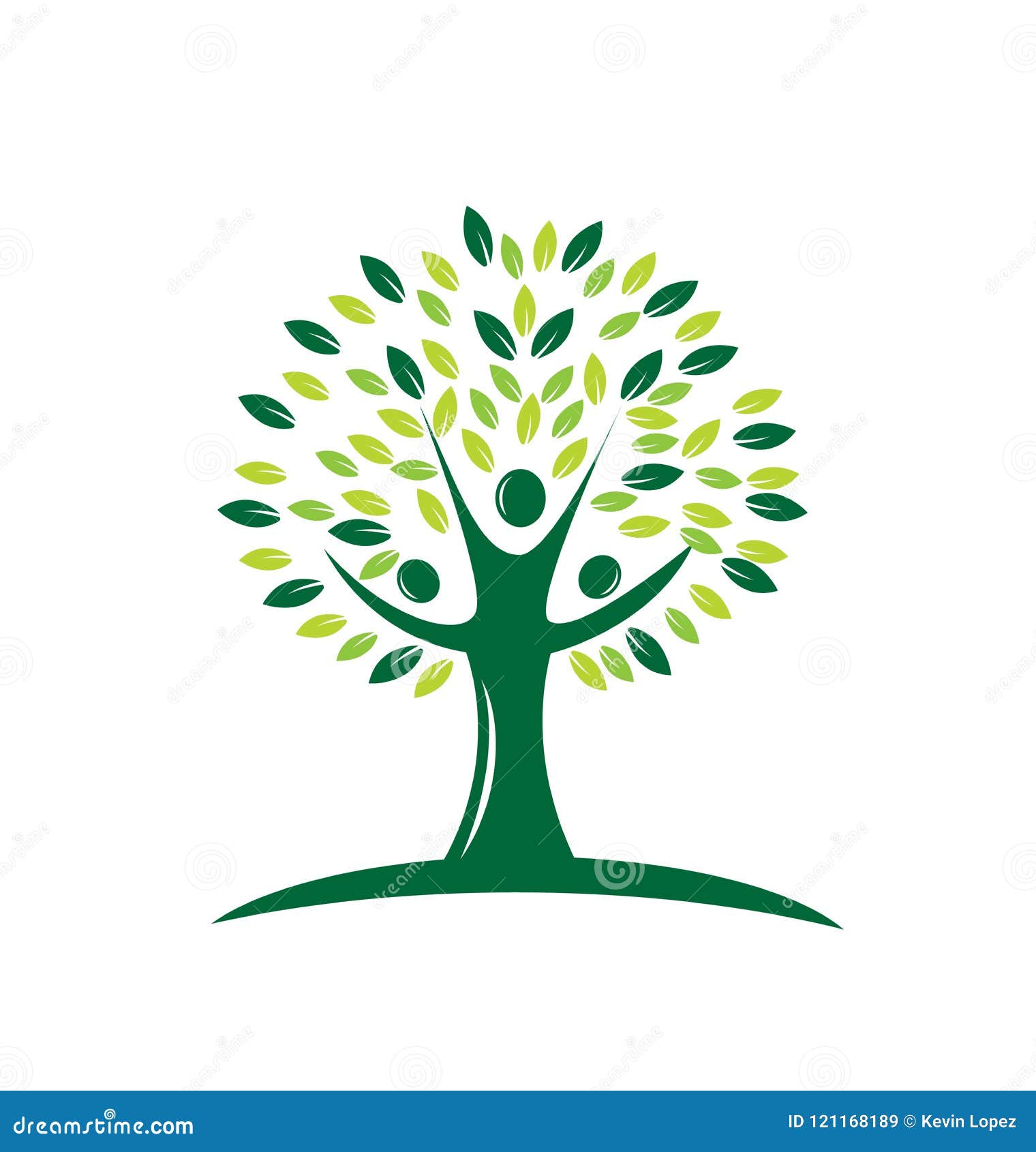 Green Tree People Team Vector Logo Stock Vector - Illustration of ...