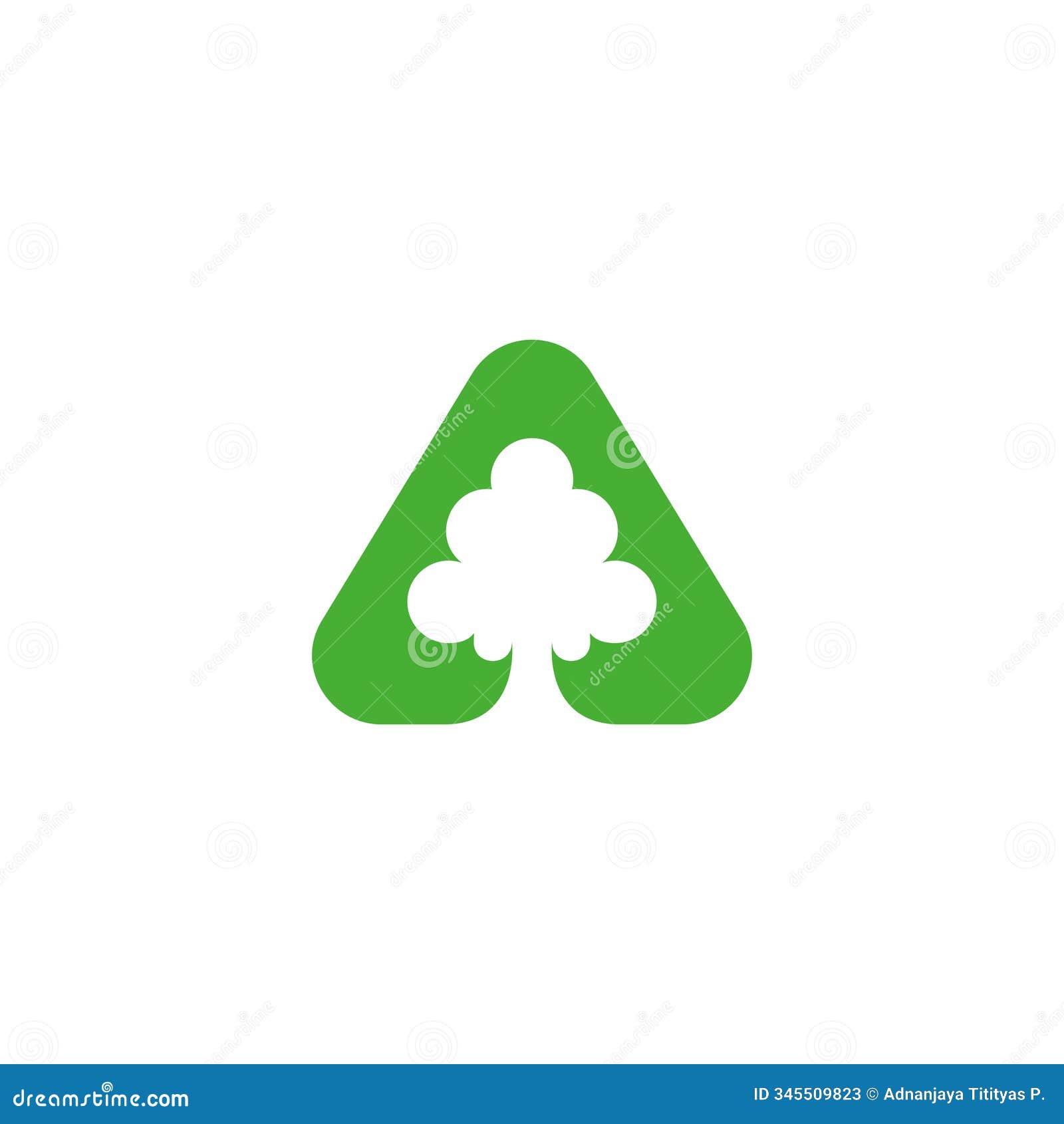 Green Tree Triangle Simple Geometric Symbol Vector Stock Vector ...