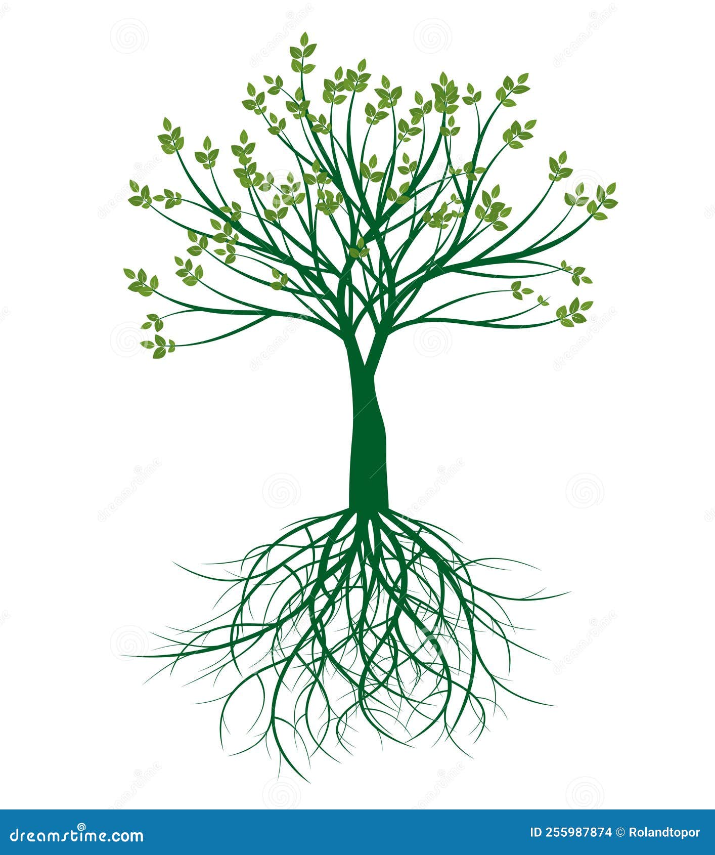 Green Tree. Vector Illustration Stock Vector - Illustration of black ... Green Tree. Vector Illustration Stock Vector - Illustration of black ...