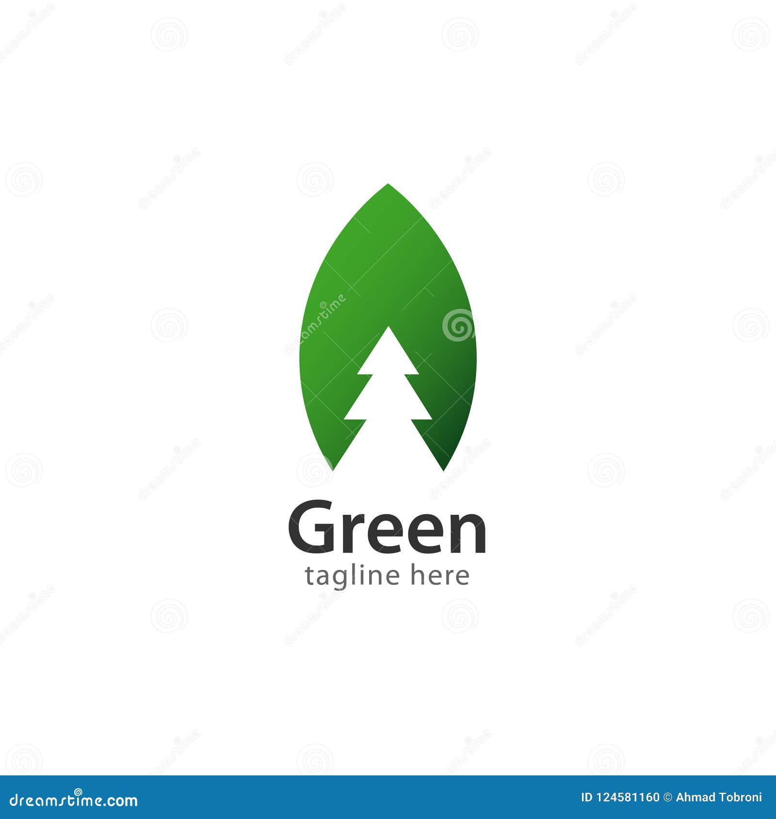 Green Tree Vector Template Design Illustration Stock Vector ...