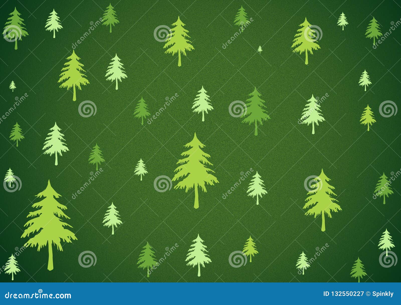 Green Tree Wallpaper Design Background Stock Illustration ...