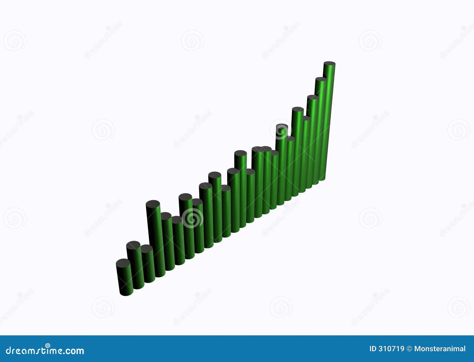 Green trend up stock illustration. Illustration of rise - 310719